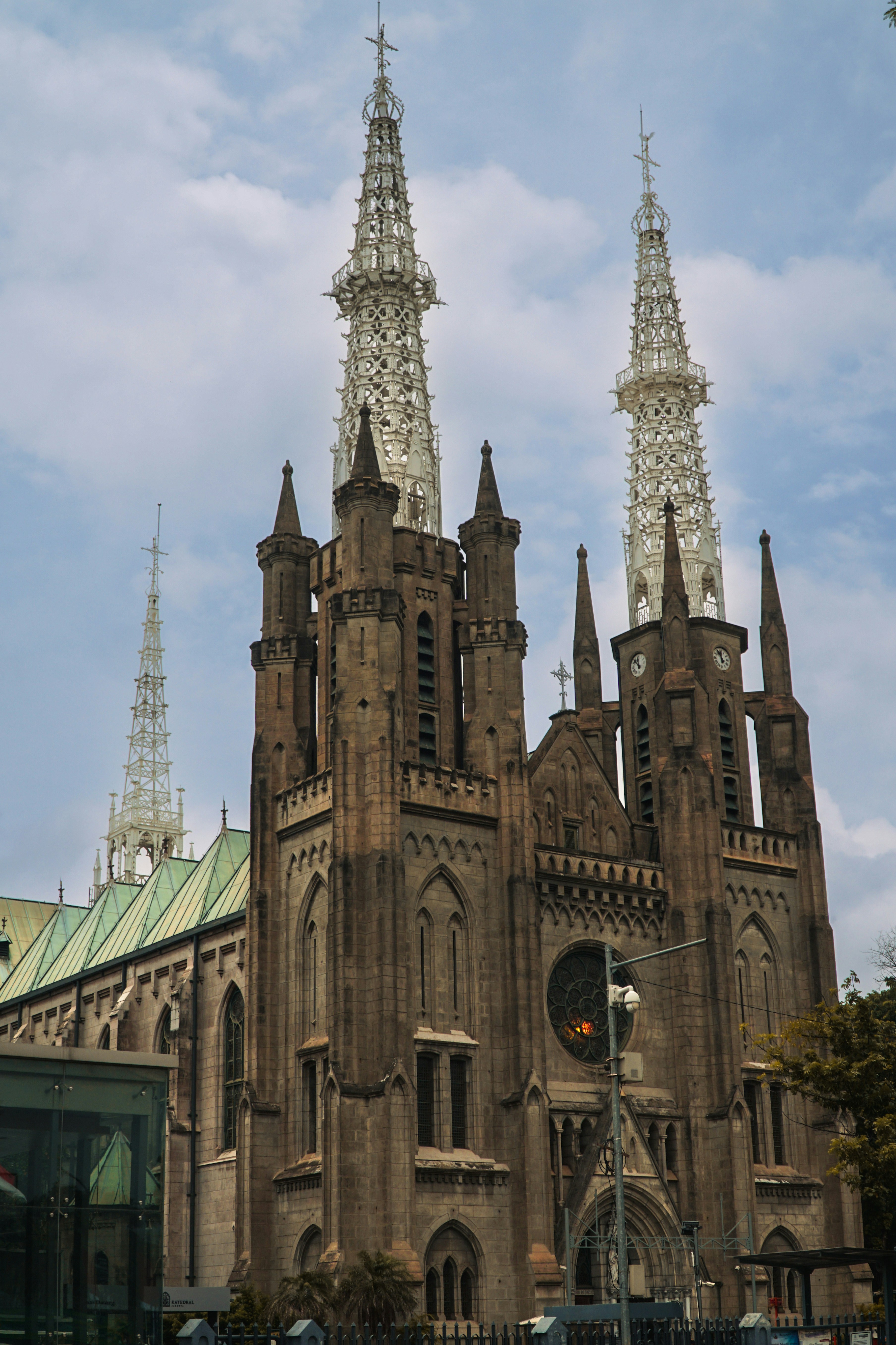 Twin-Spired Cathedral Framing the City