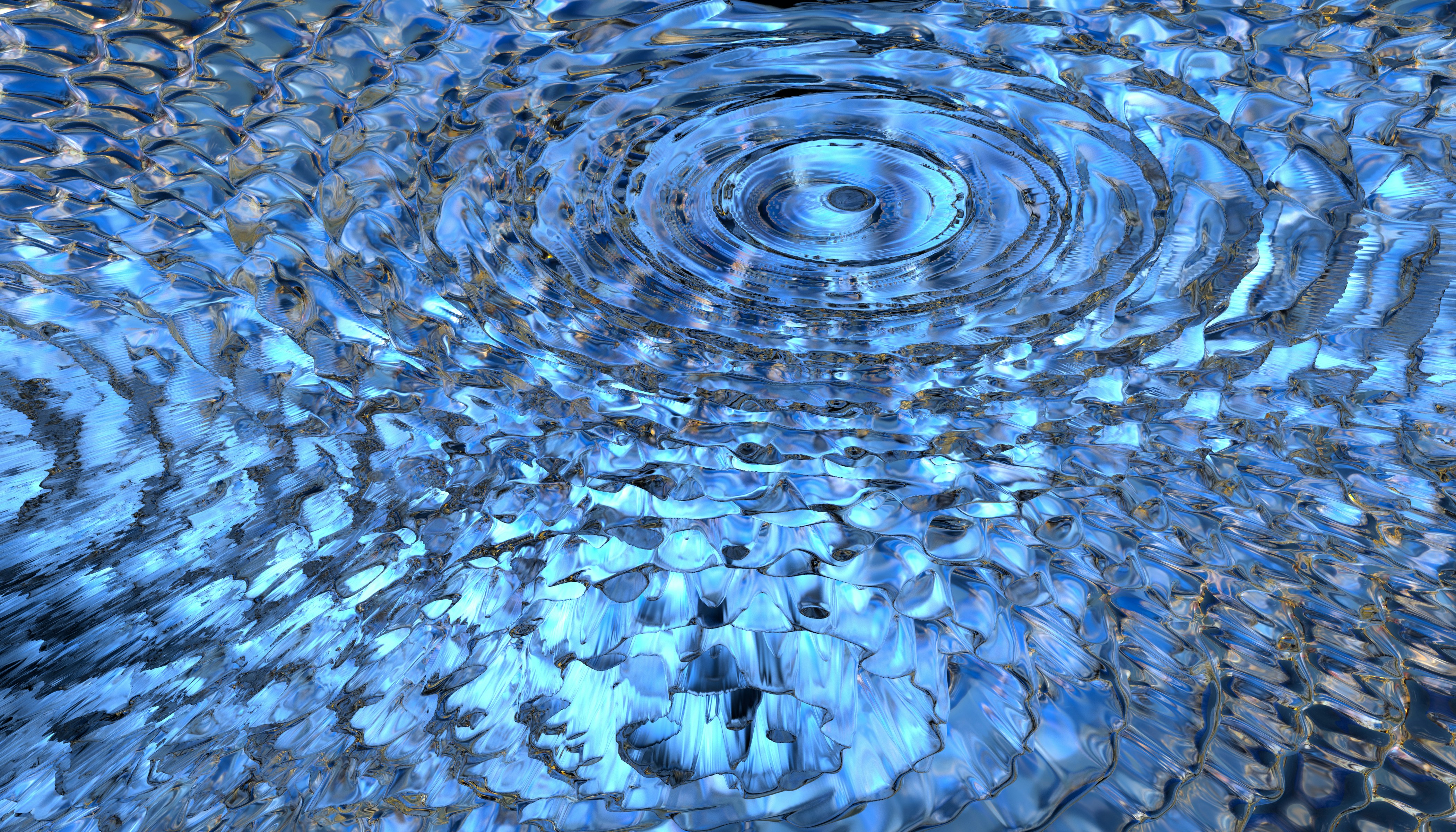 A picture of a water droplet in a pool of water photo – Free Digital ...
