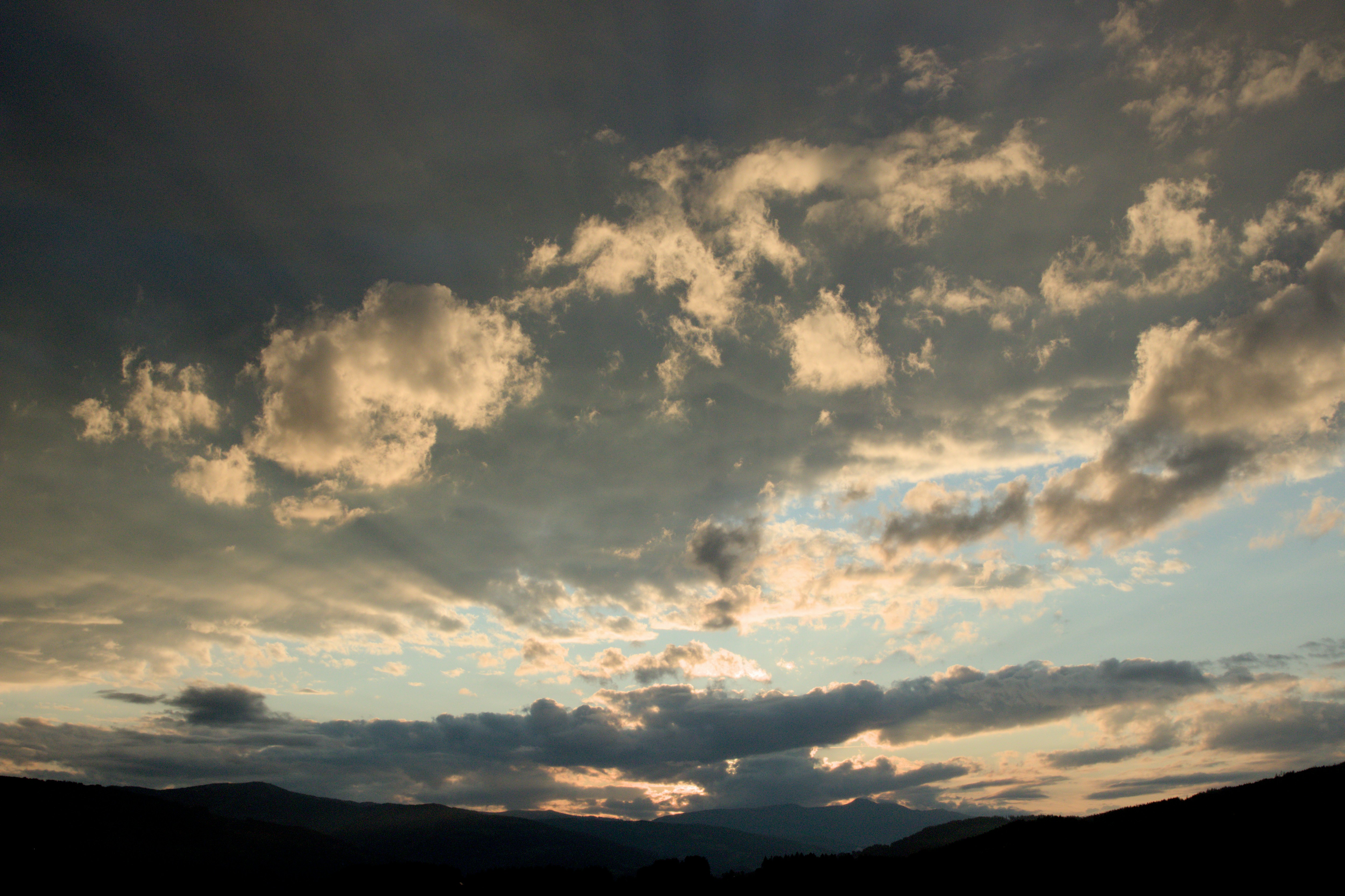Dramatic sky after a storm