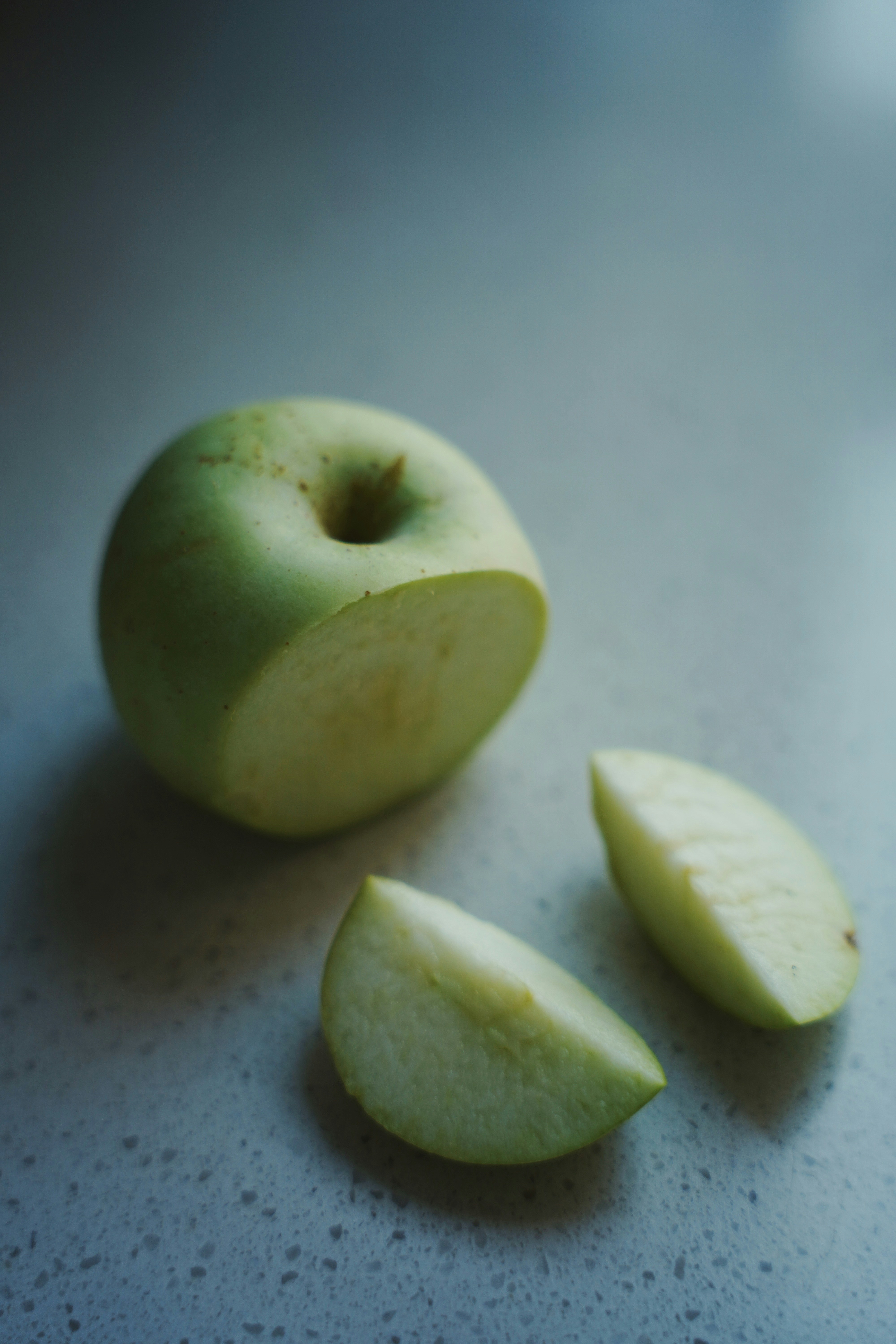 A green apple.