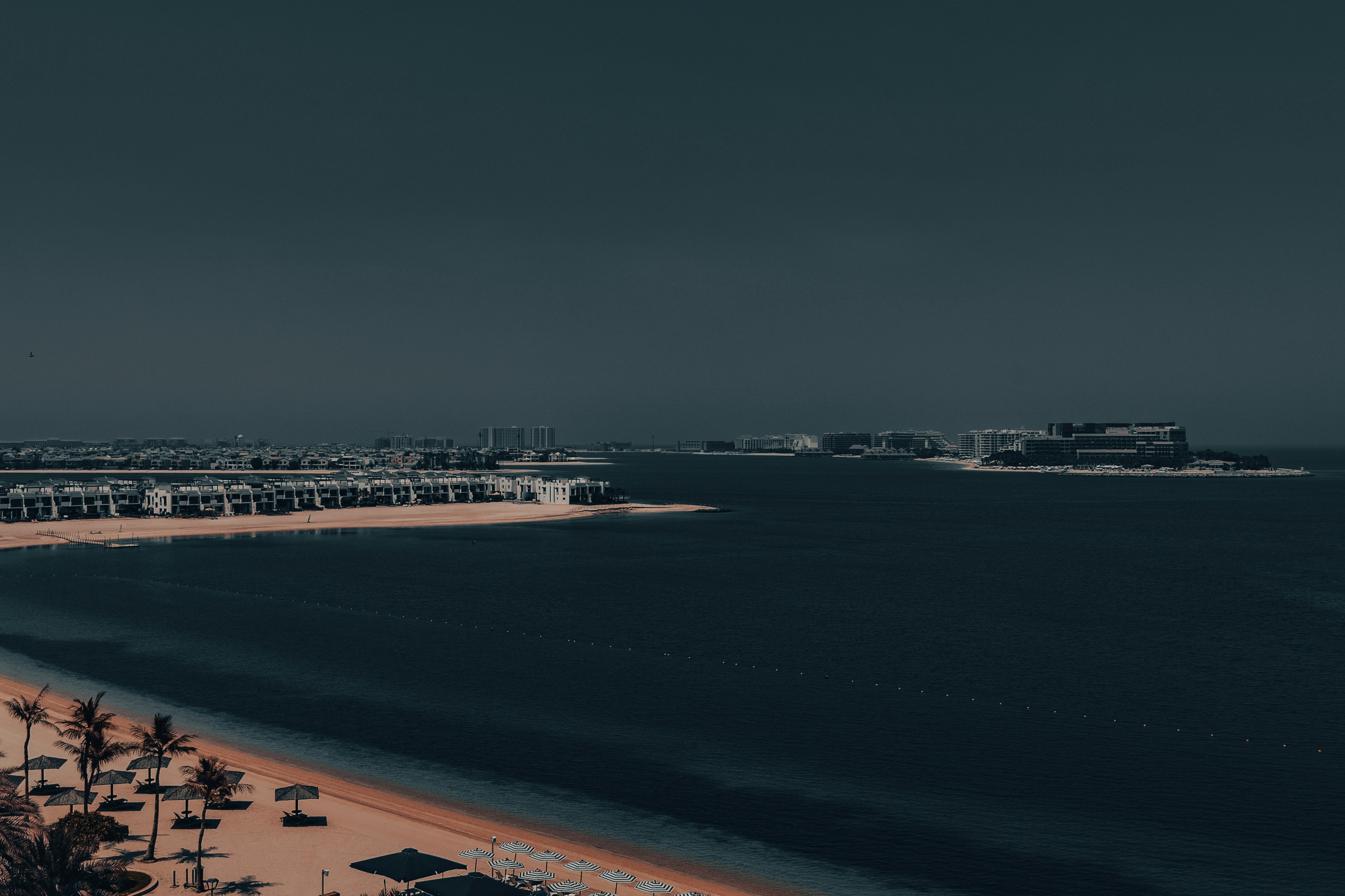 An aerial view of a beach and ocean photo – Free Uae Image on Unsplash