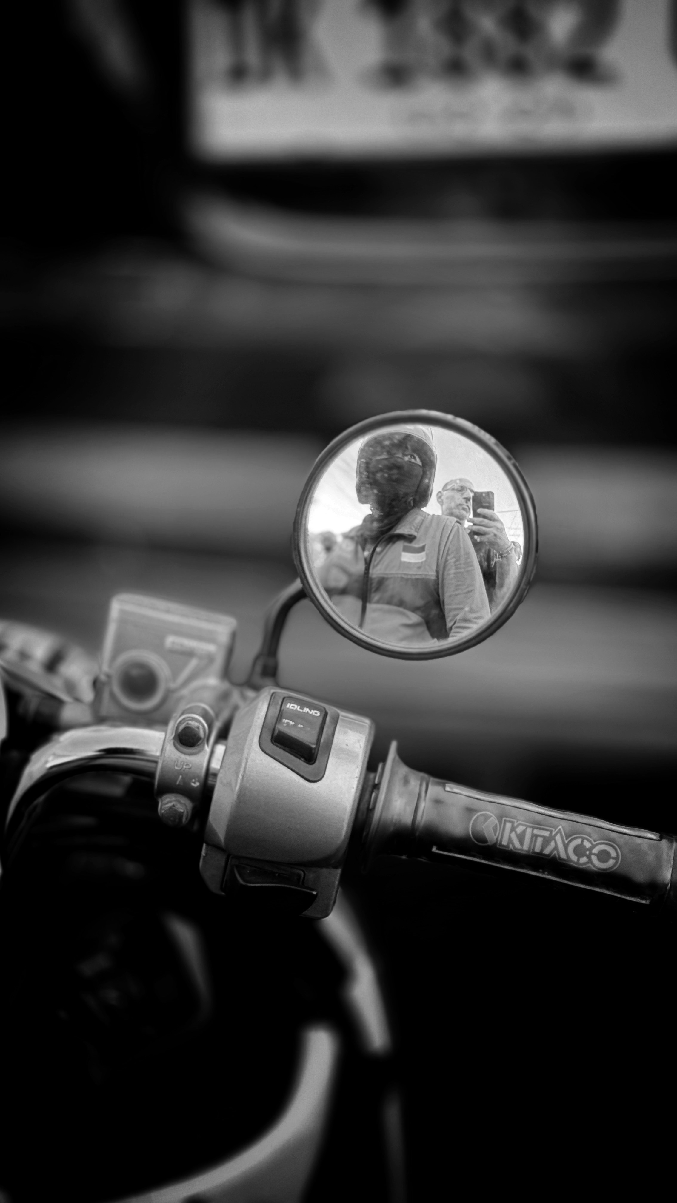 Circular Gaze: A Rider's Reflection on Chrome