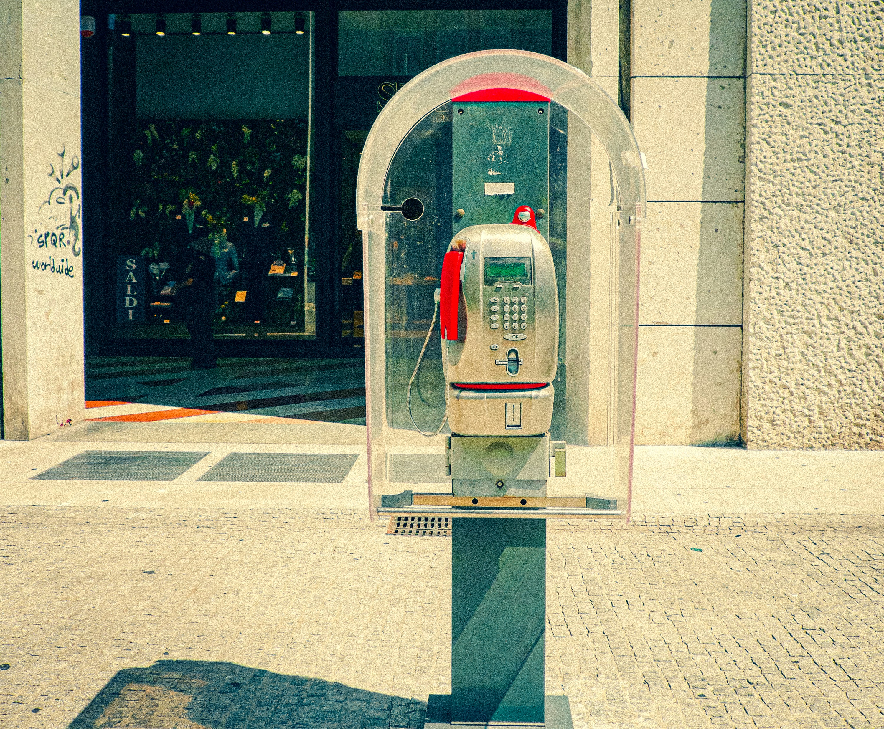 Urban Payphone Prism: A Street Corner with a Kiosk