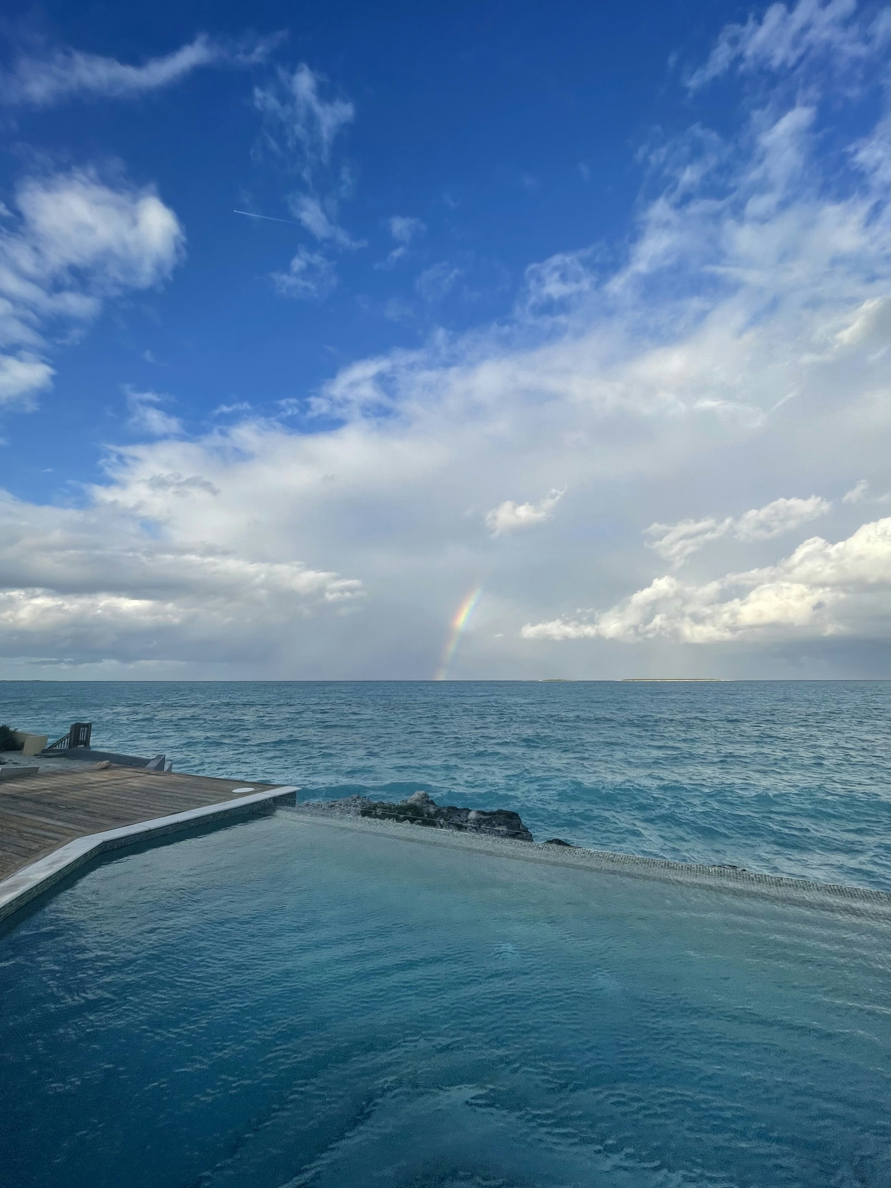 Rainbow Over the Horizon: Quiet Ocean Terrace