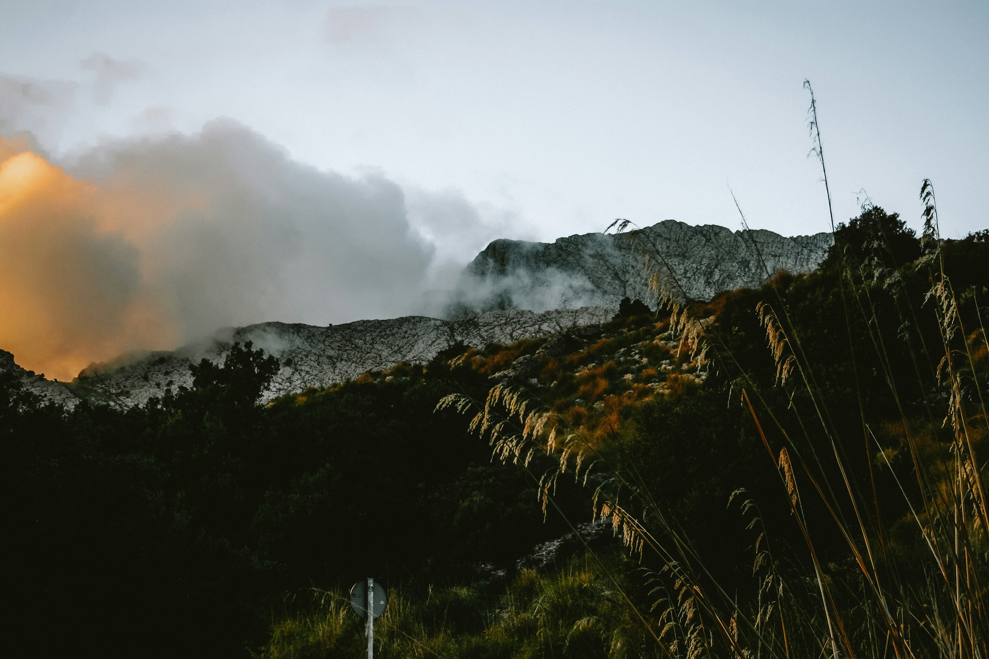 Emberlight over a Mist-Wrapped Ridge at Dawn