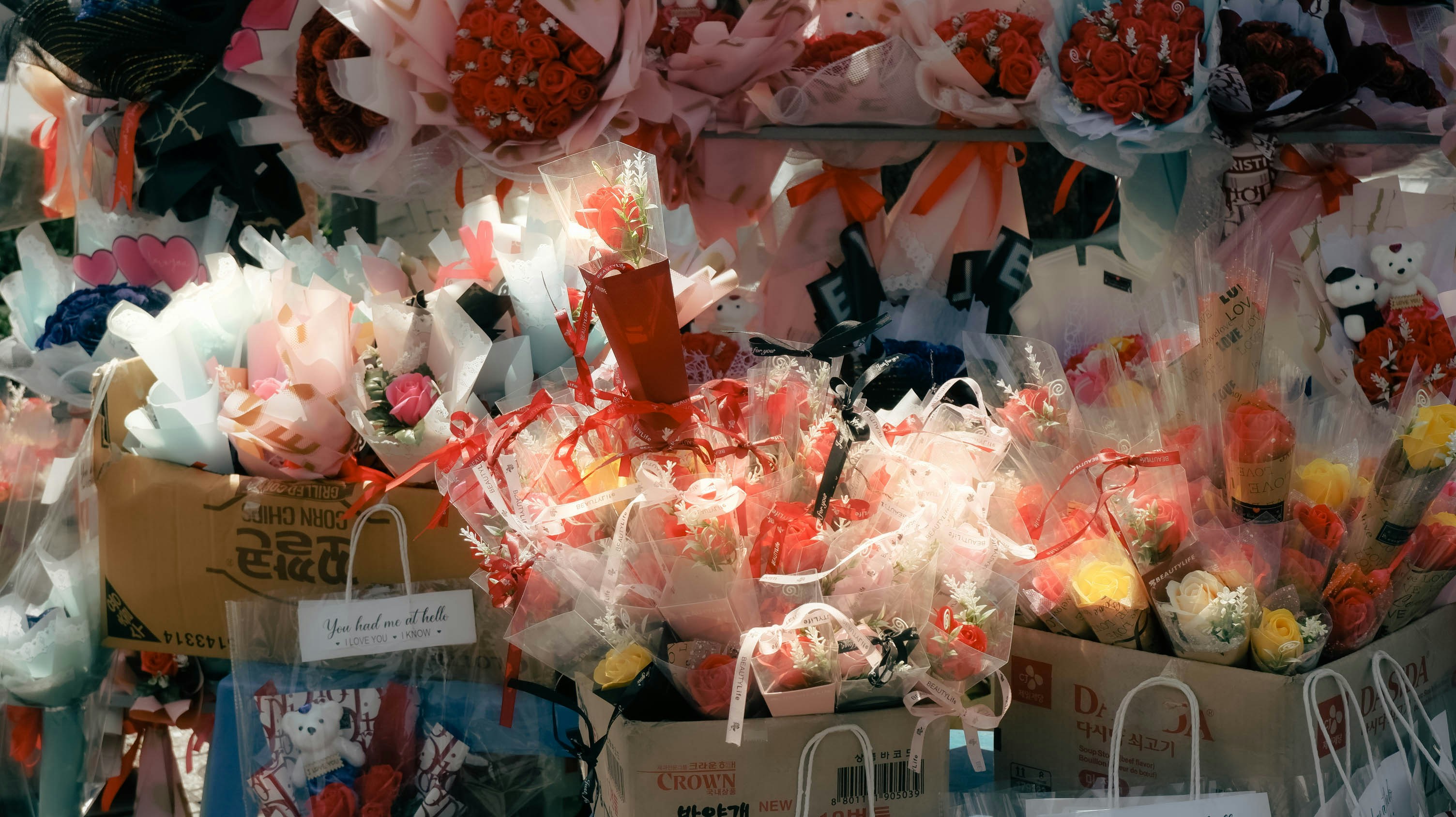 A bunch of bags that are next to each other photo – Free Blossom Image ...