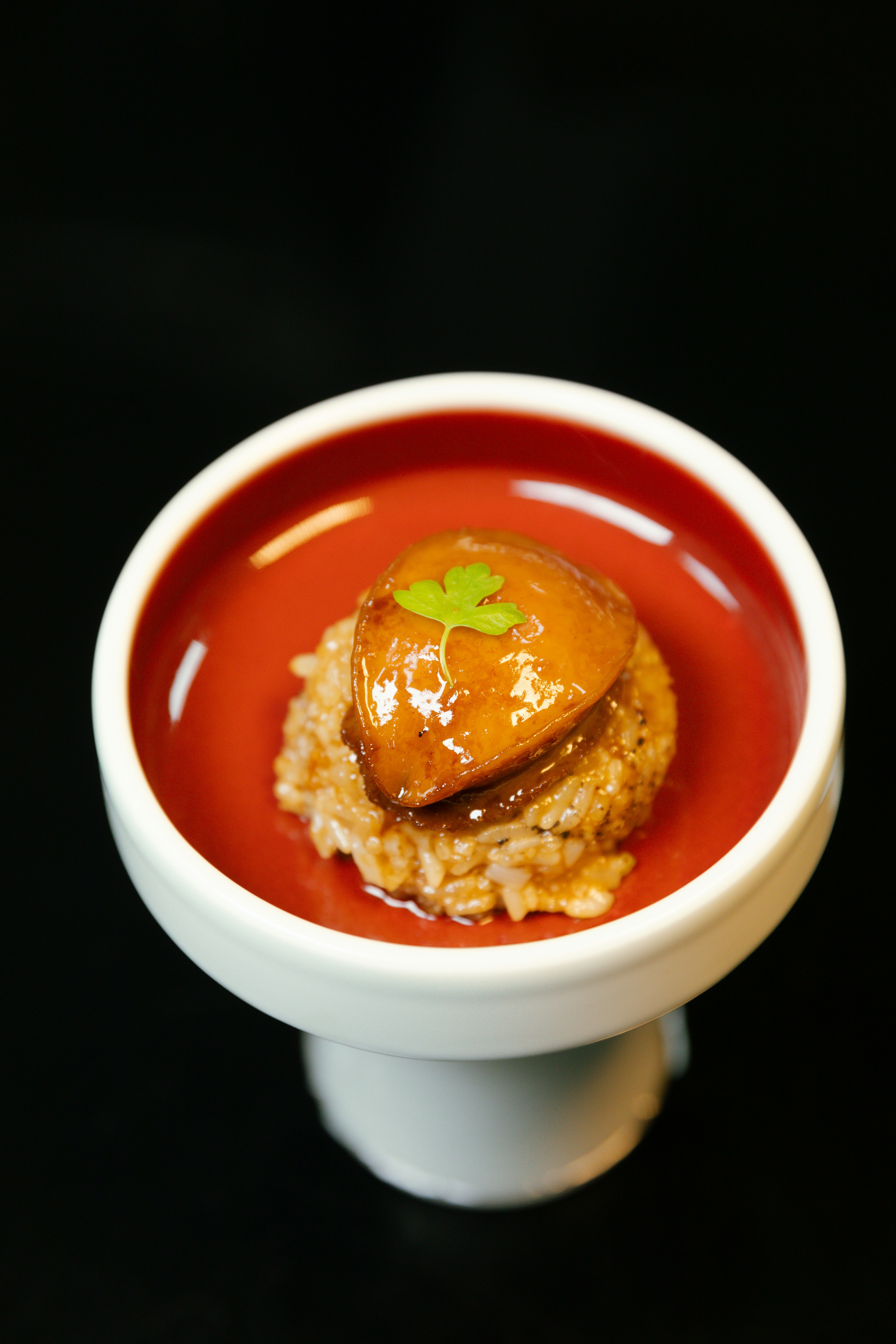 A bowl of food with a spoon in it photo – Free Abalone rice Image on ...