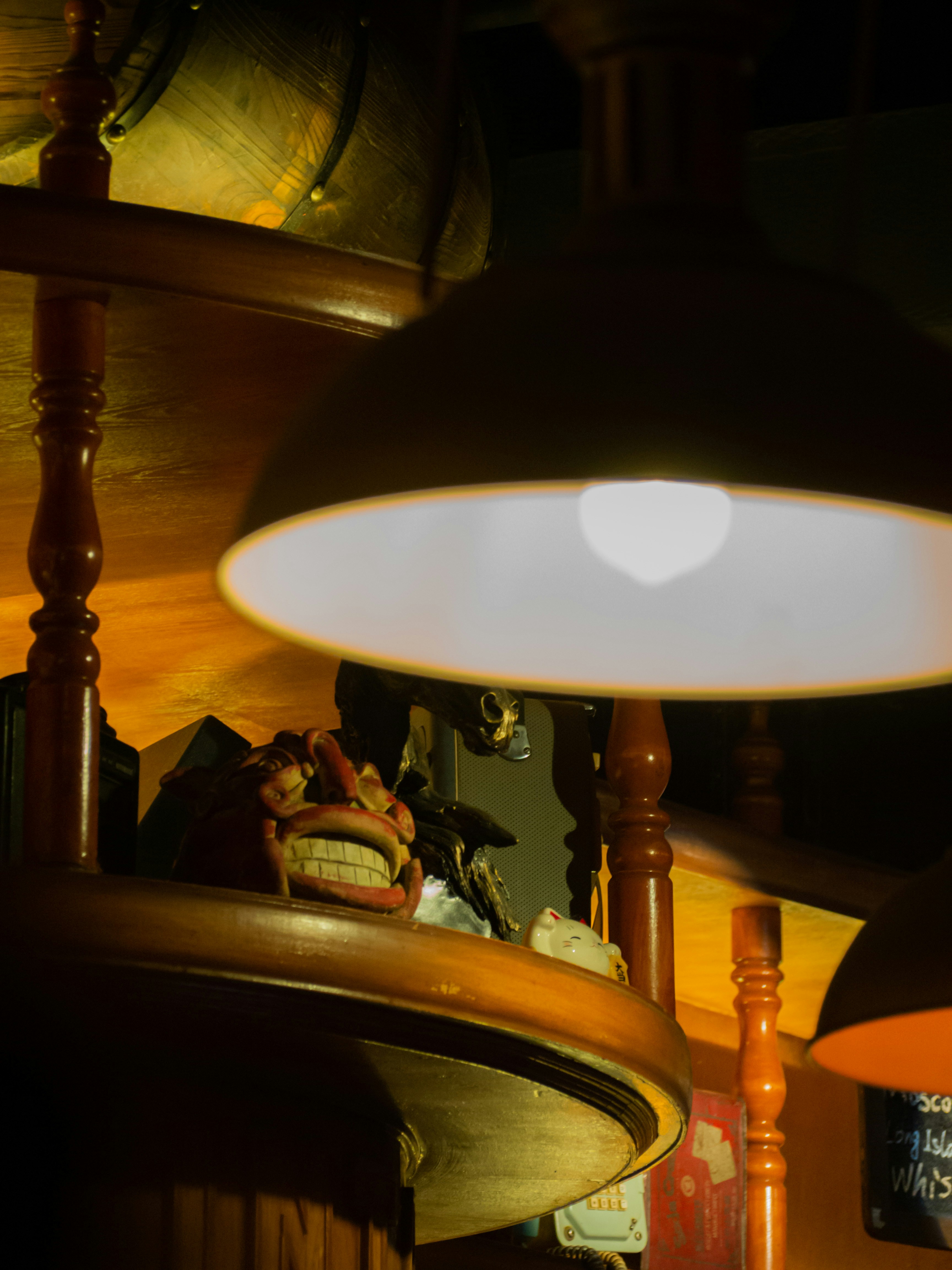 Amber Glow Above a Curio Carousel