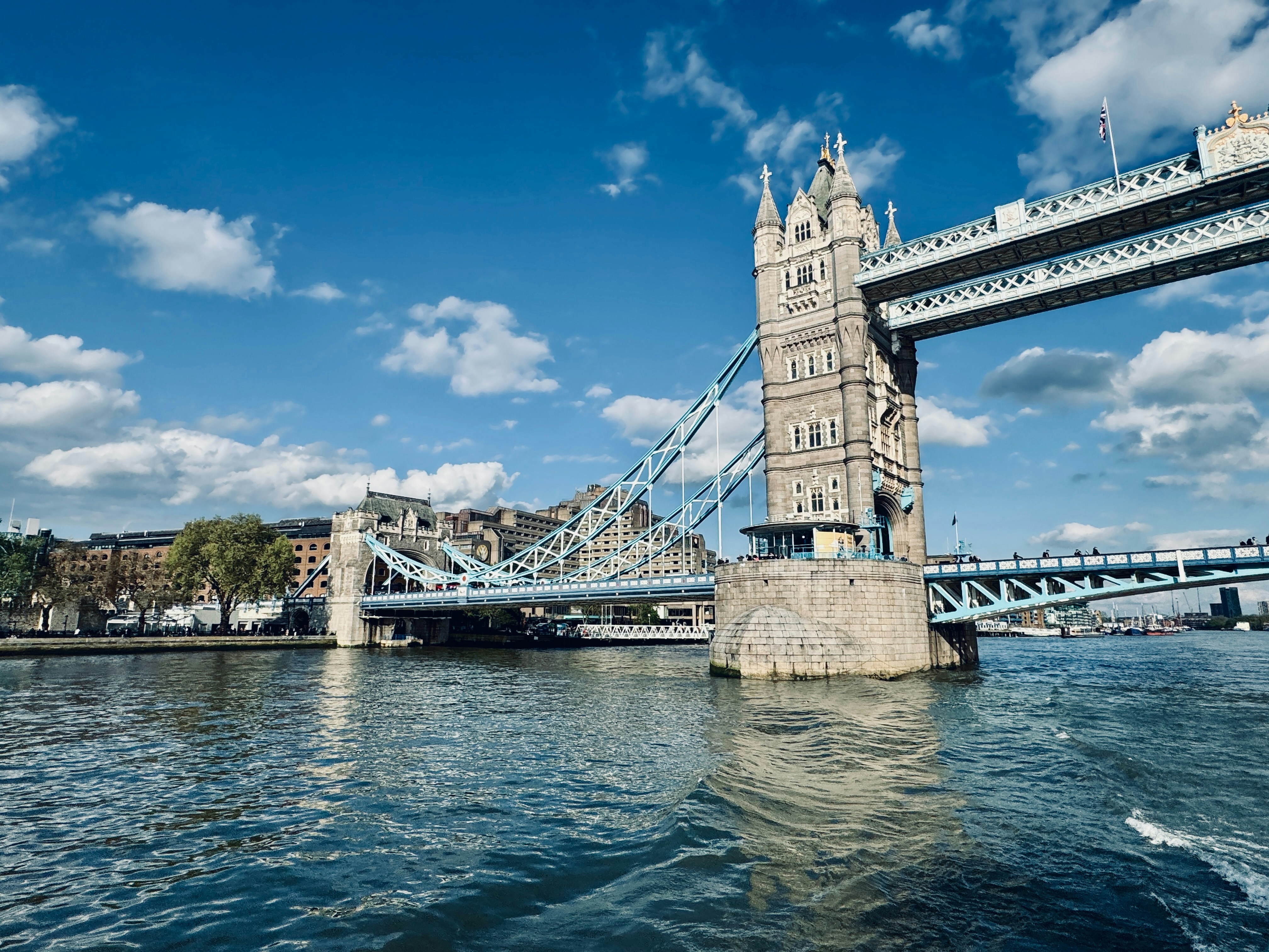 A view of a bridge over a body of water photo – Free Tower bridge Image ...