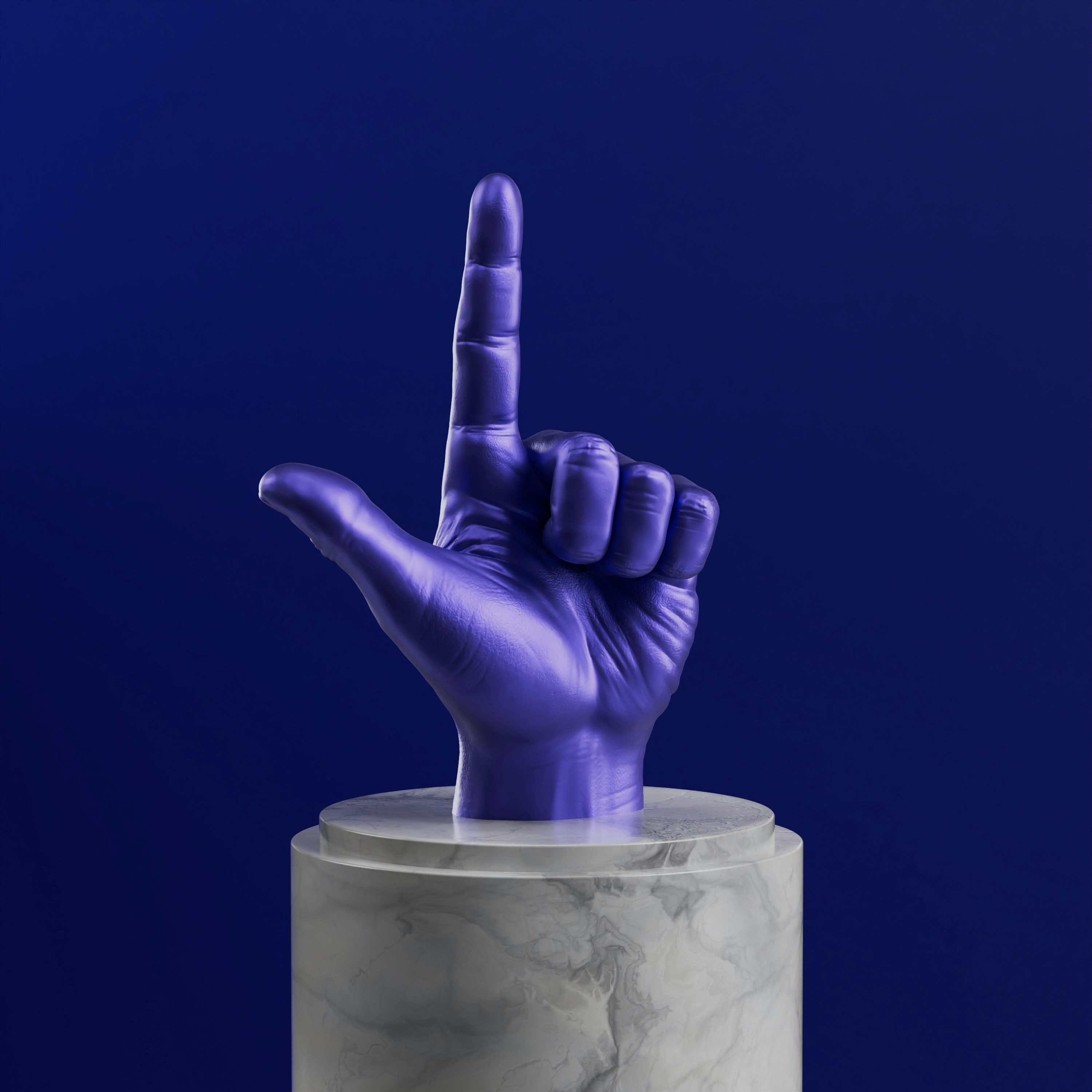A statue of a hand making a peace sign photo – Free Finger Image on ...