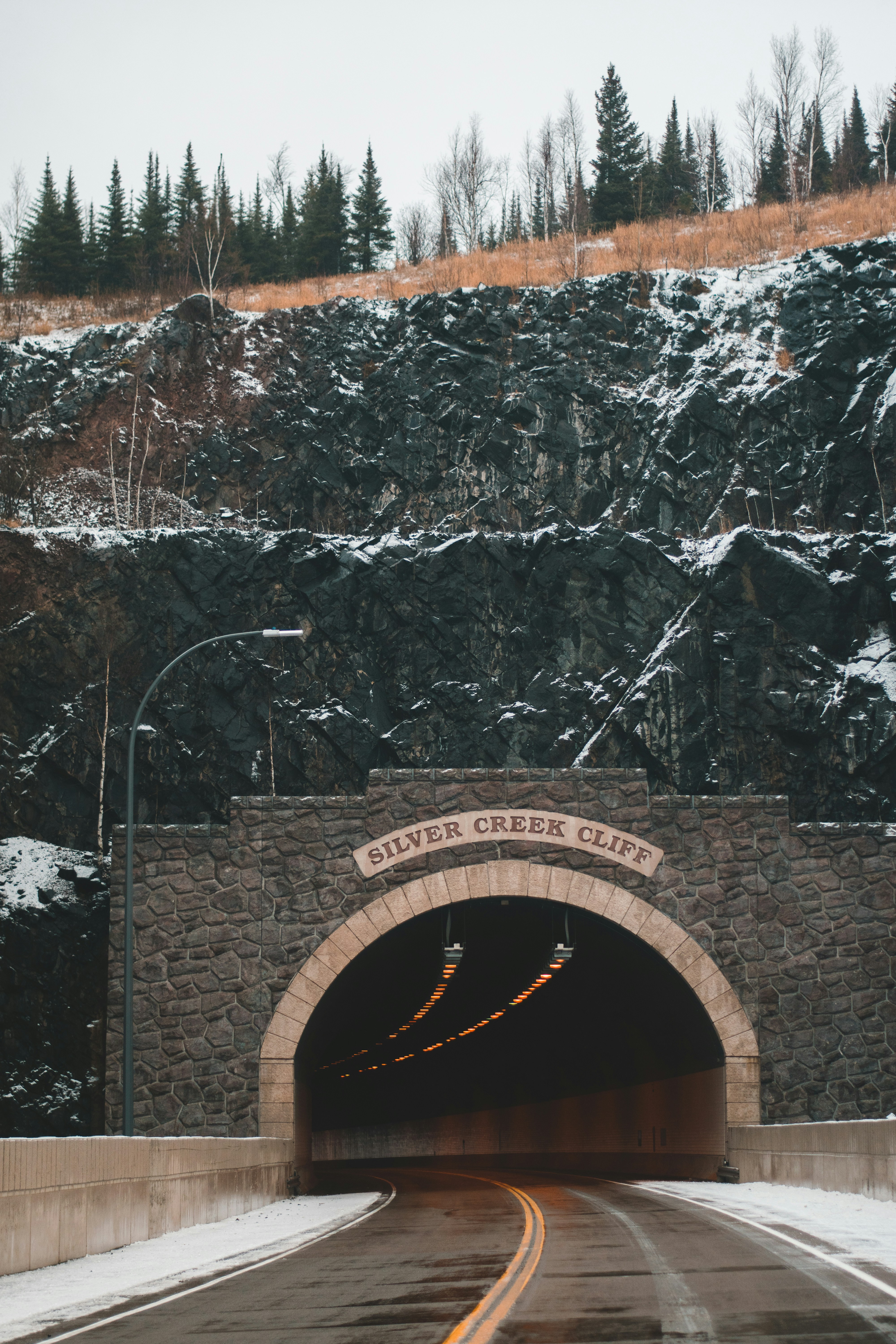 Silver Creek Tunnel: Winter Light through a Stone Arch