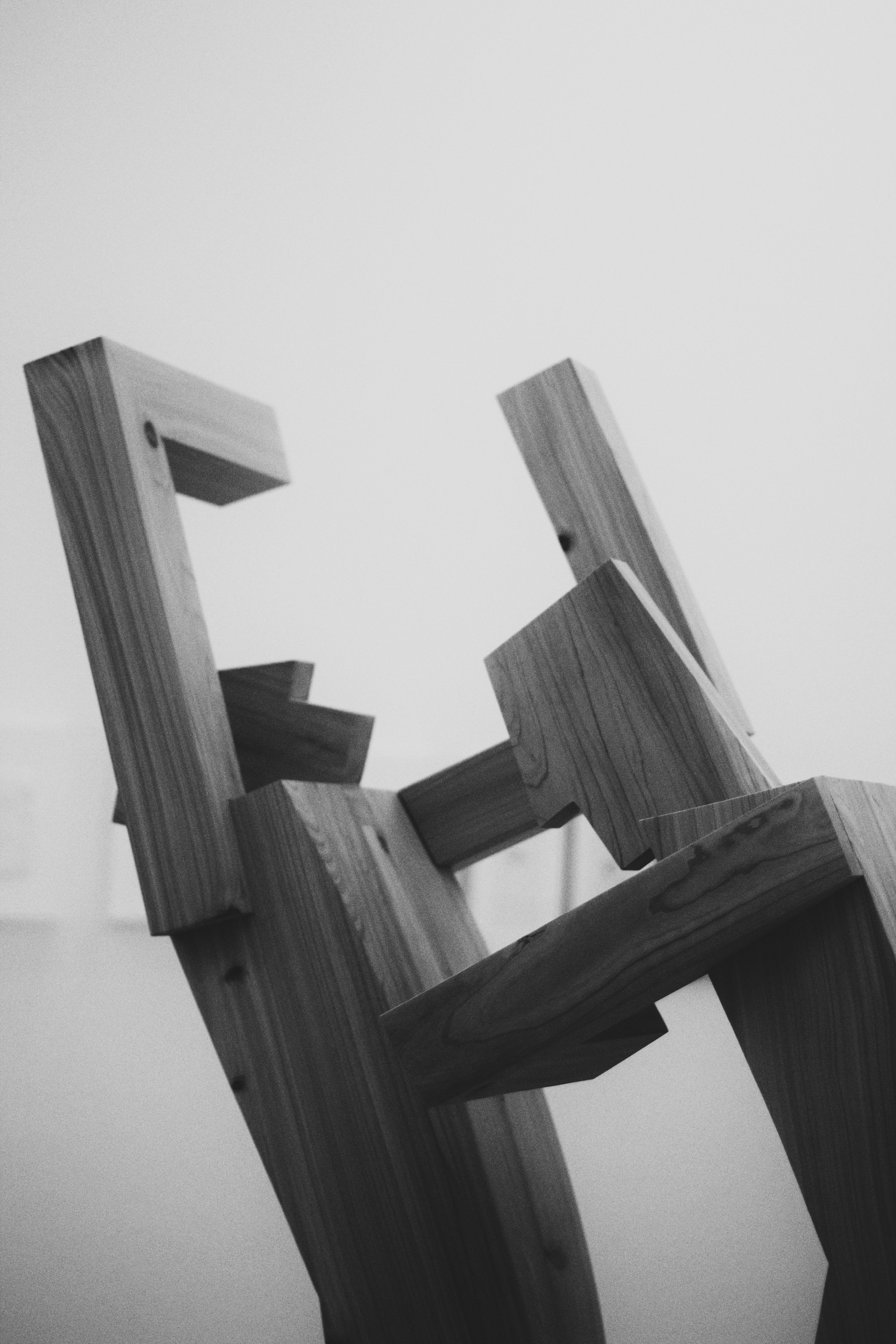 Interlocked Timber: An Abstract Quiet in Gray