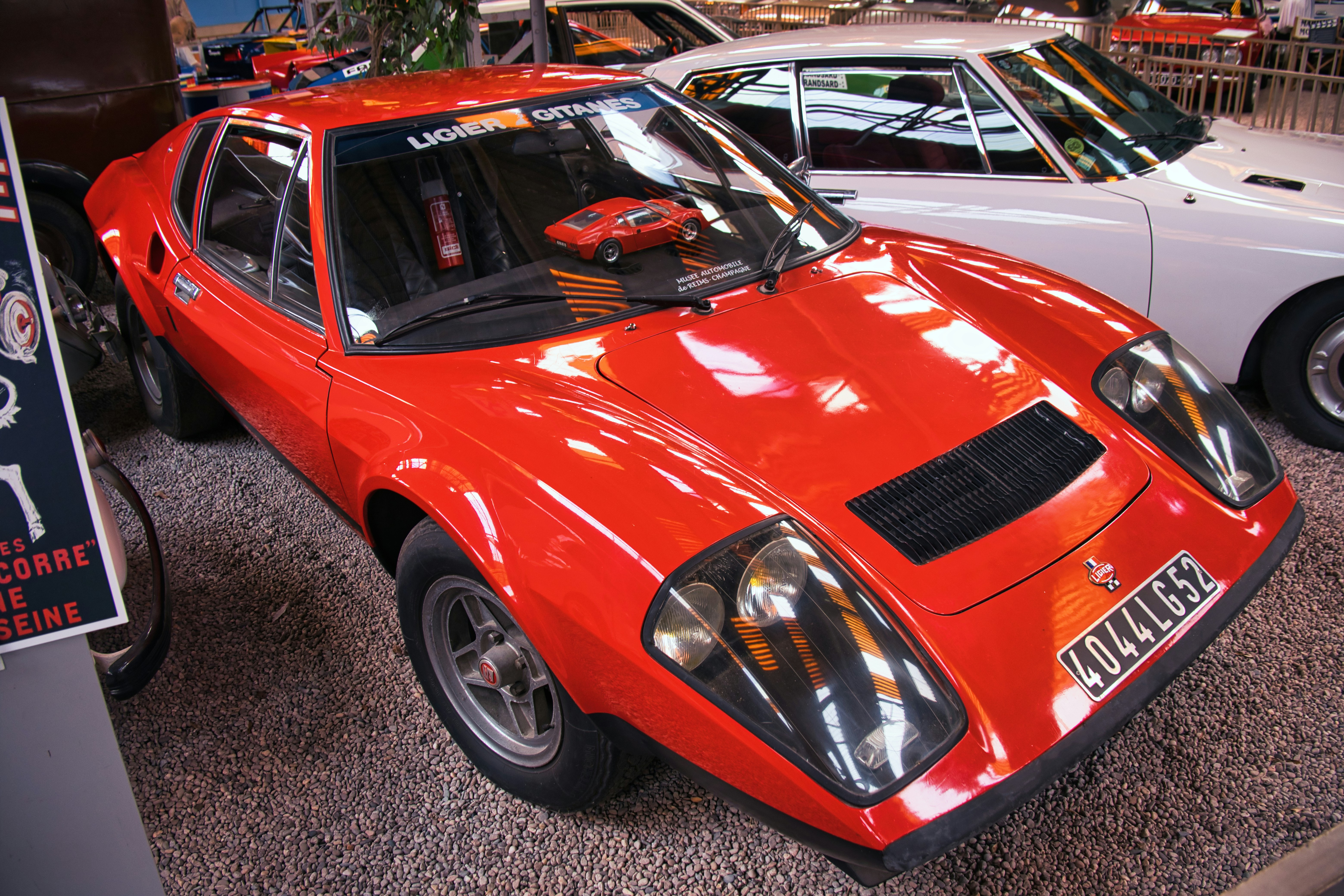 Crimson Mid-Engined Classic Gracing a Vintage Car Show