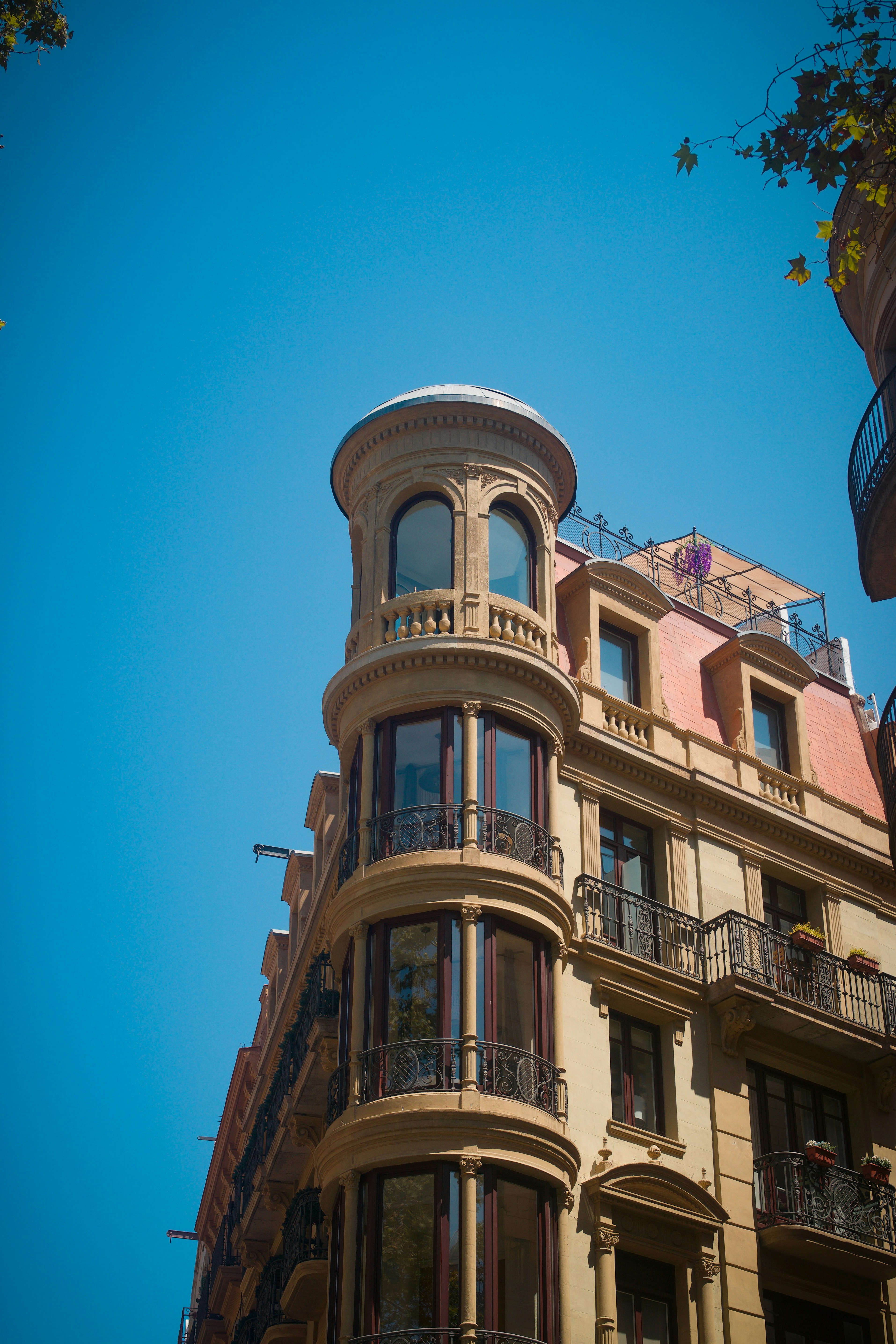 Corner building in Barcelona.