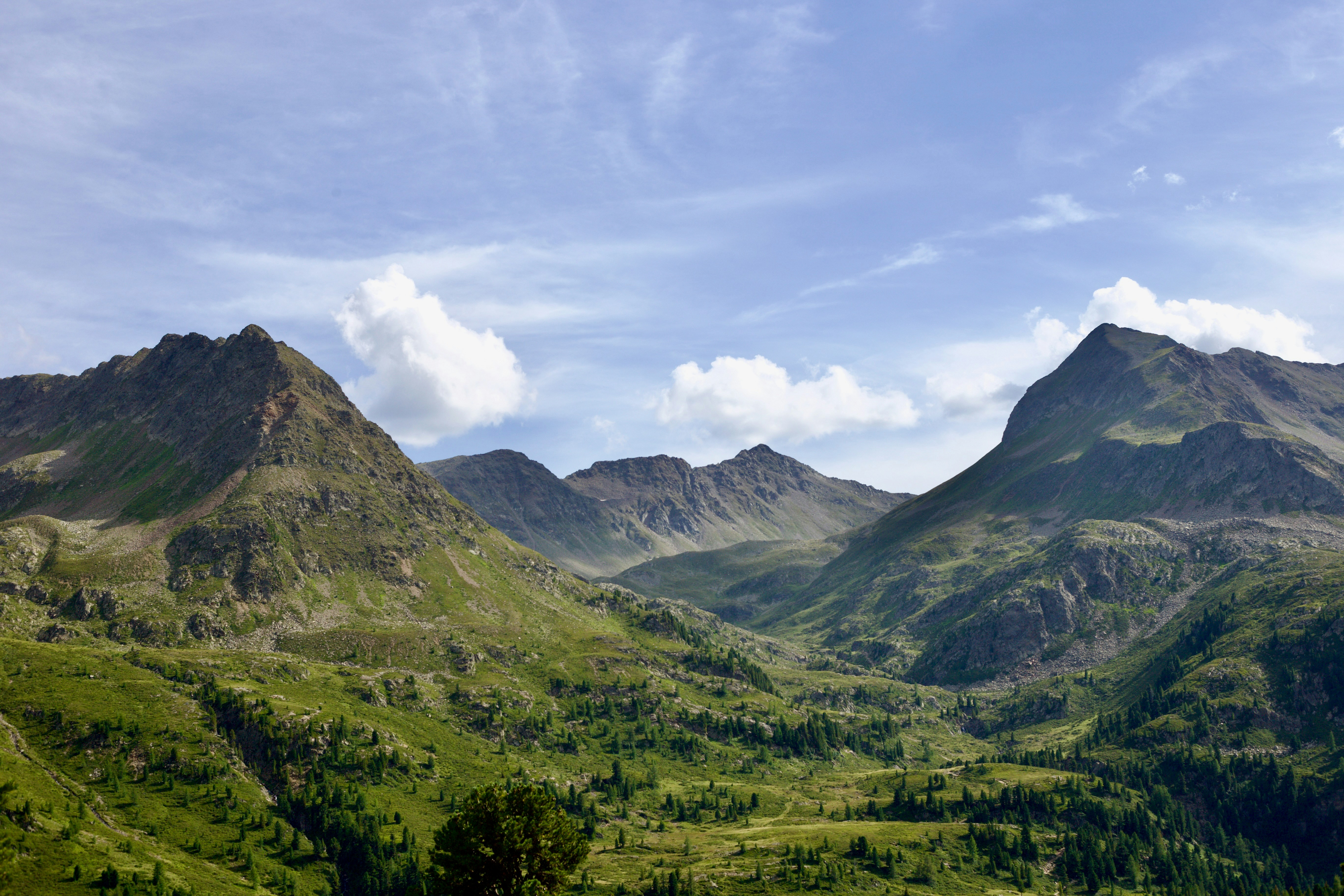 A view of a mountain range from a distance photo – Free Oberrotte Image ...