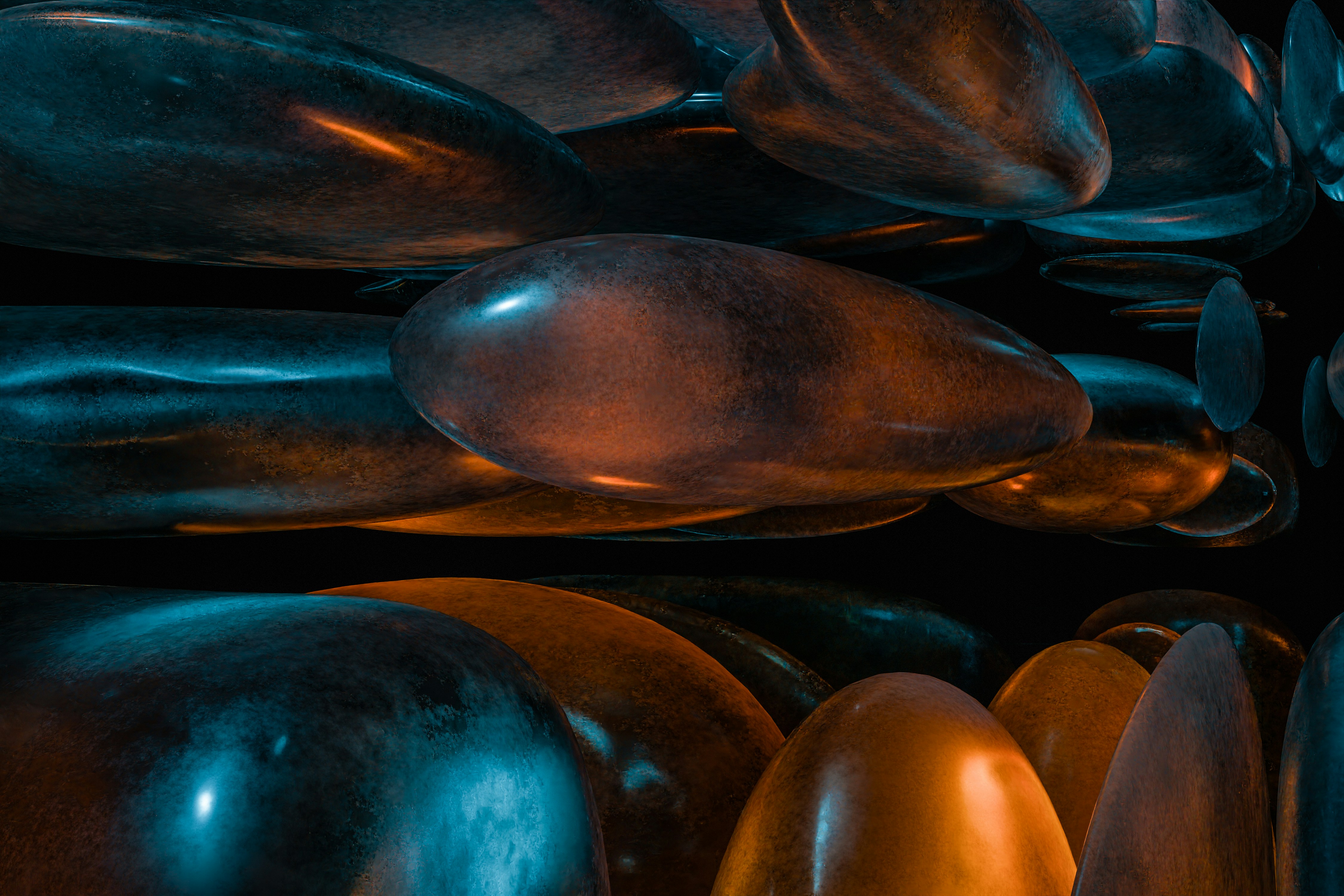 A close up of a bunch of metal spoons photo – Free 4k wallpaper Image ...