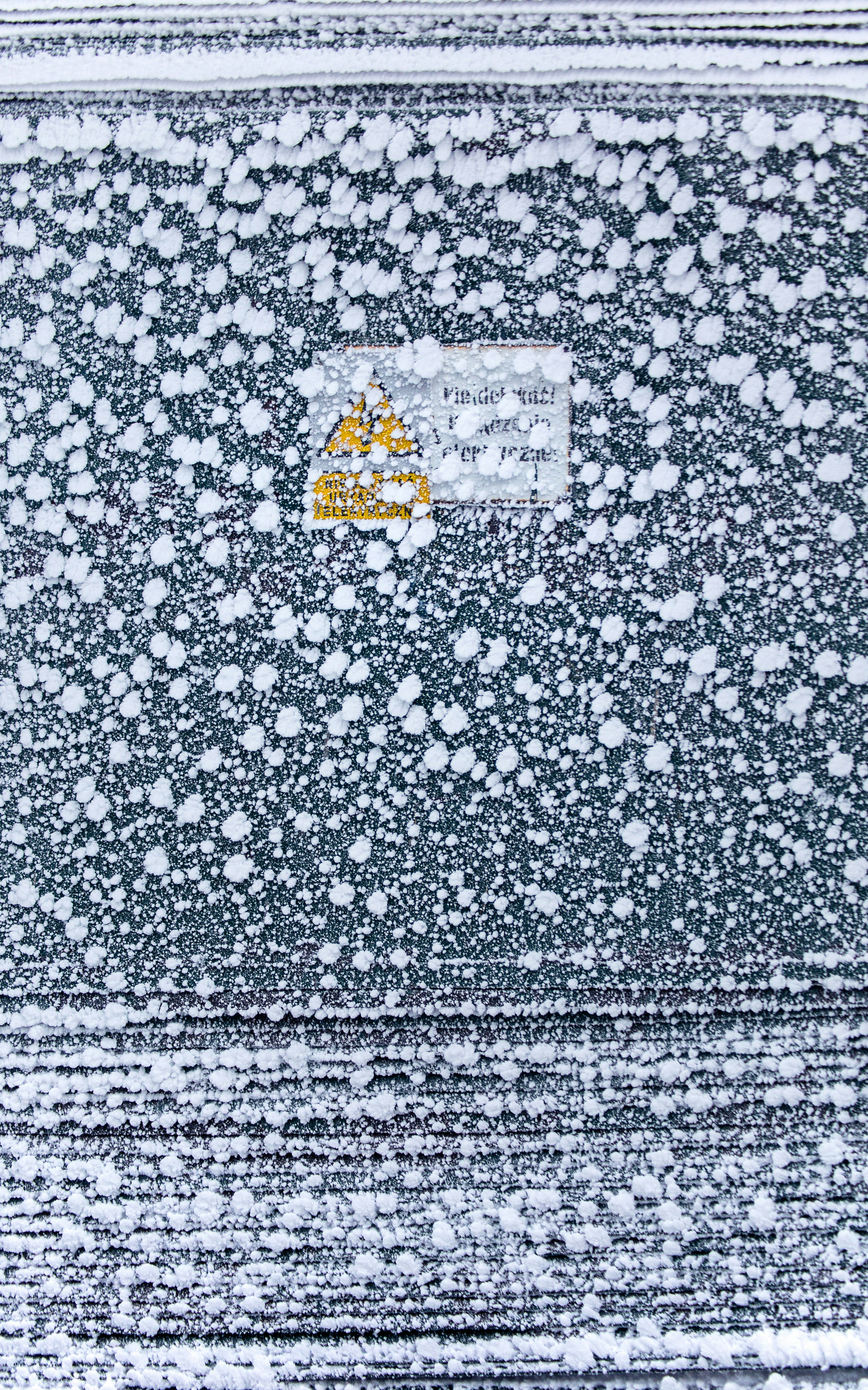 Frosted Panel: A Quiet Window of Ice and Paper