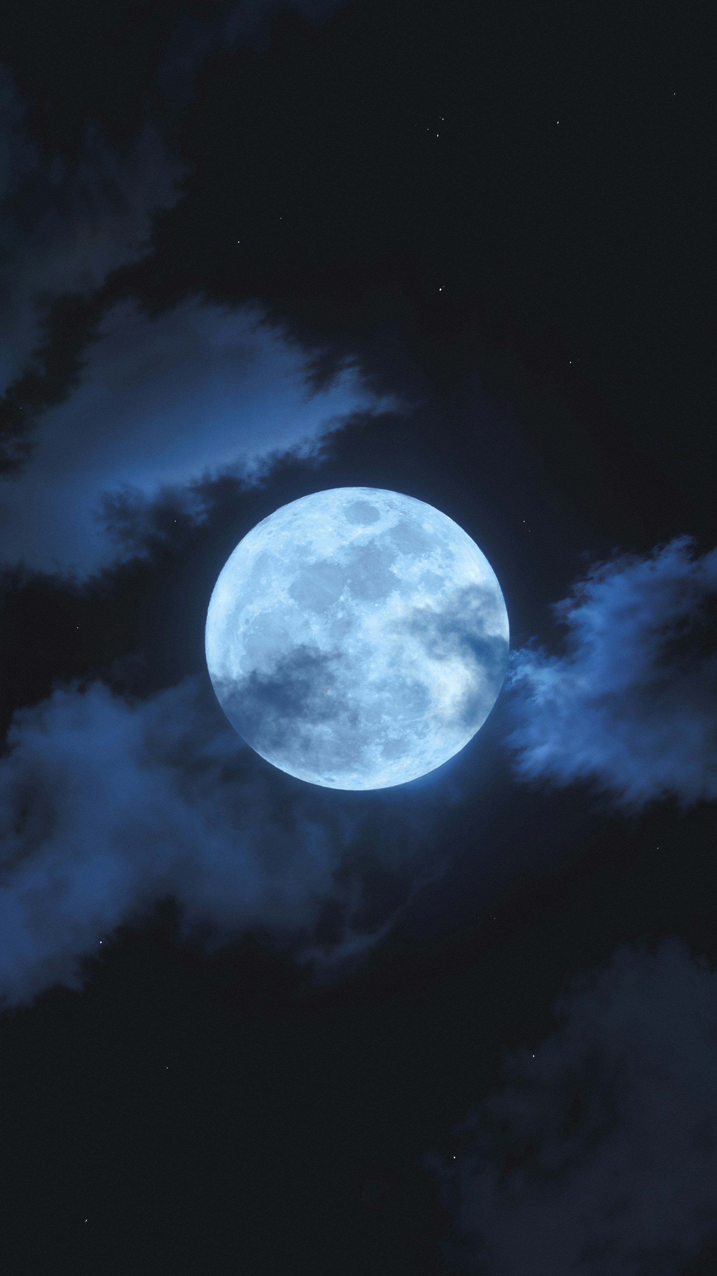 A full moon in the night sky with clouds photo – Free Iran Image on ...