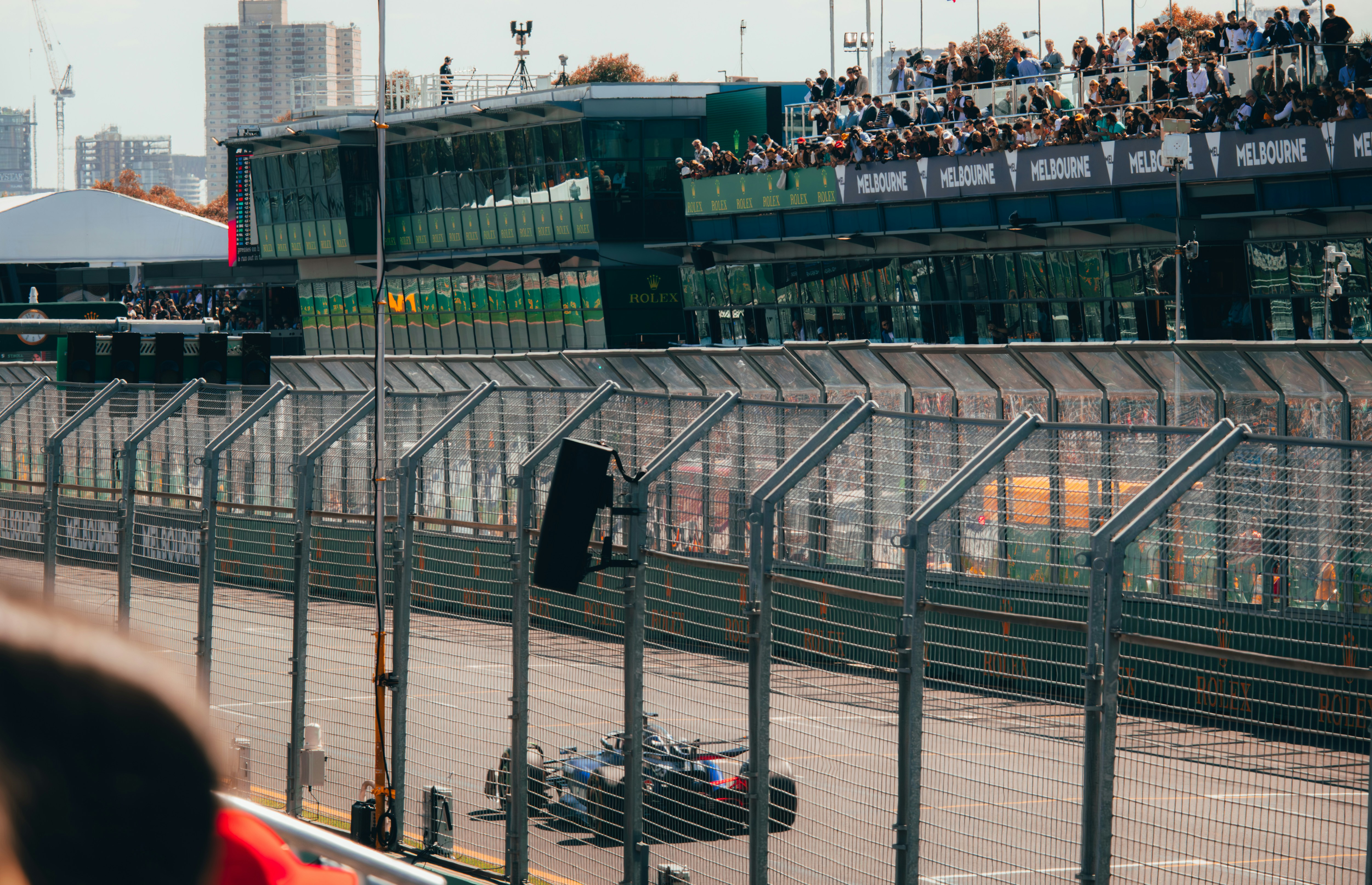 A view of a race track from behind a fence photo – Free Melbourne Image ...