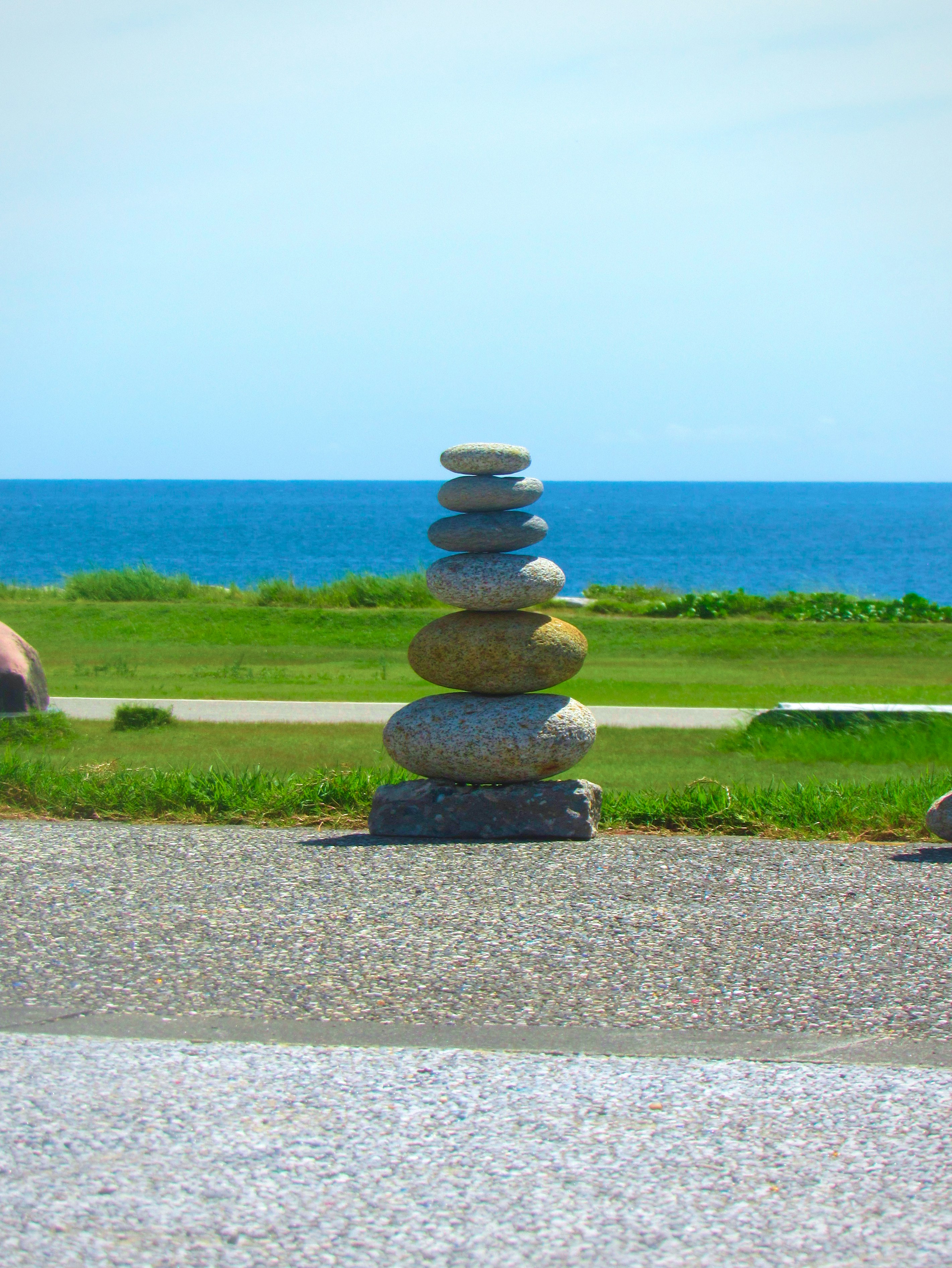 Cairn by the Sea: A Quiet Stone Stack Against the Horizon