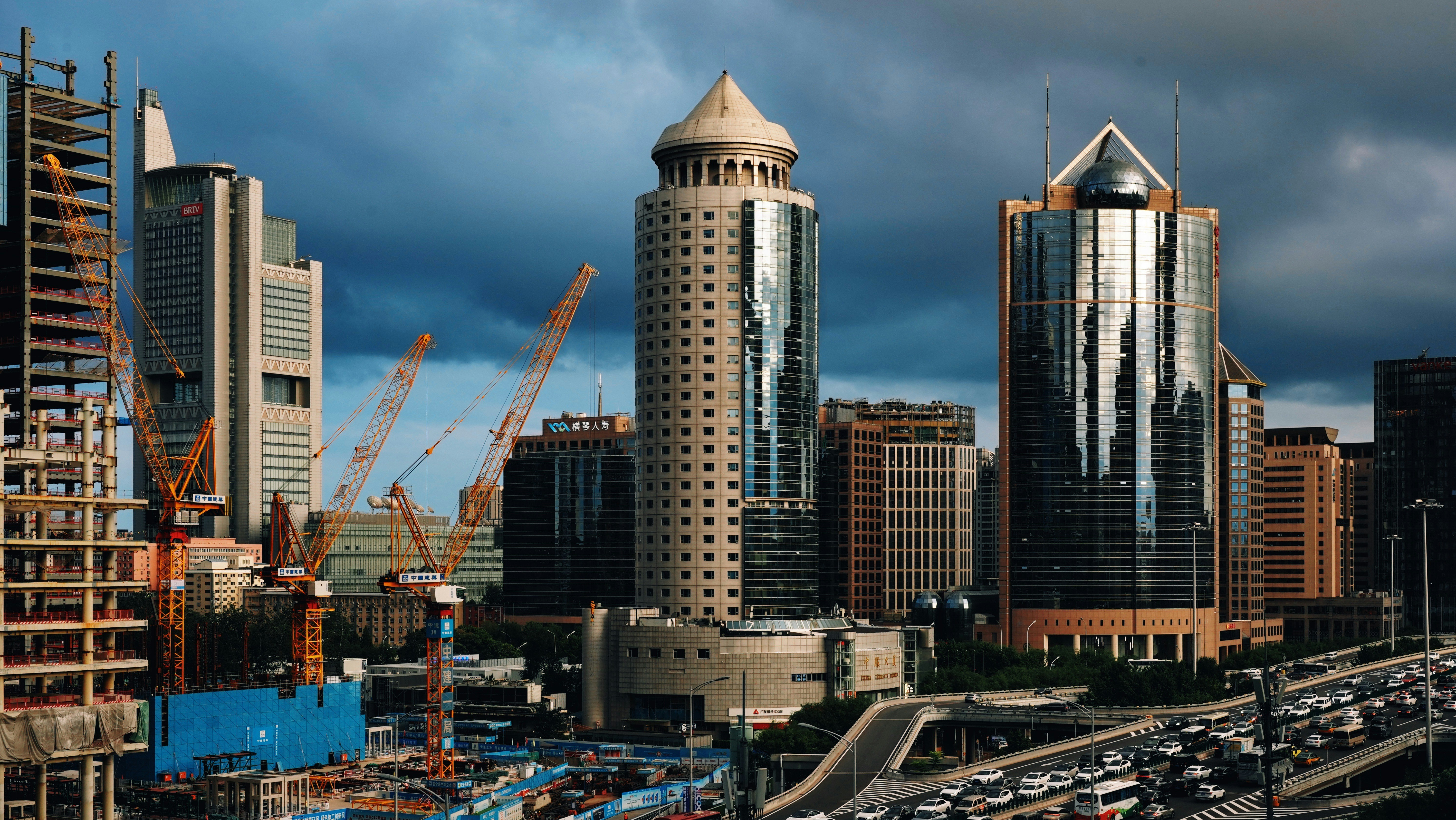 Urban Symphony in Steel and Glass