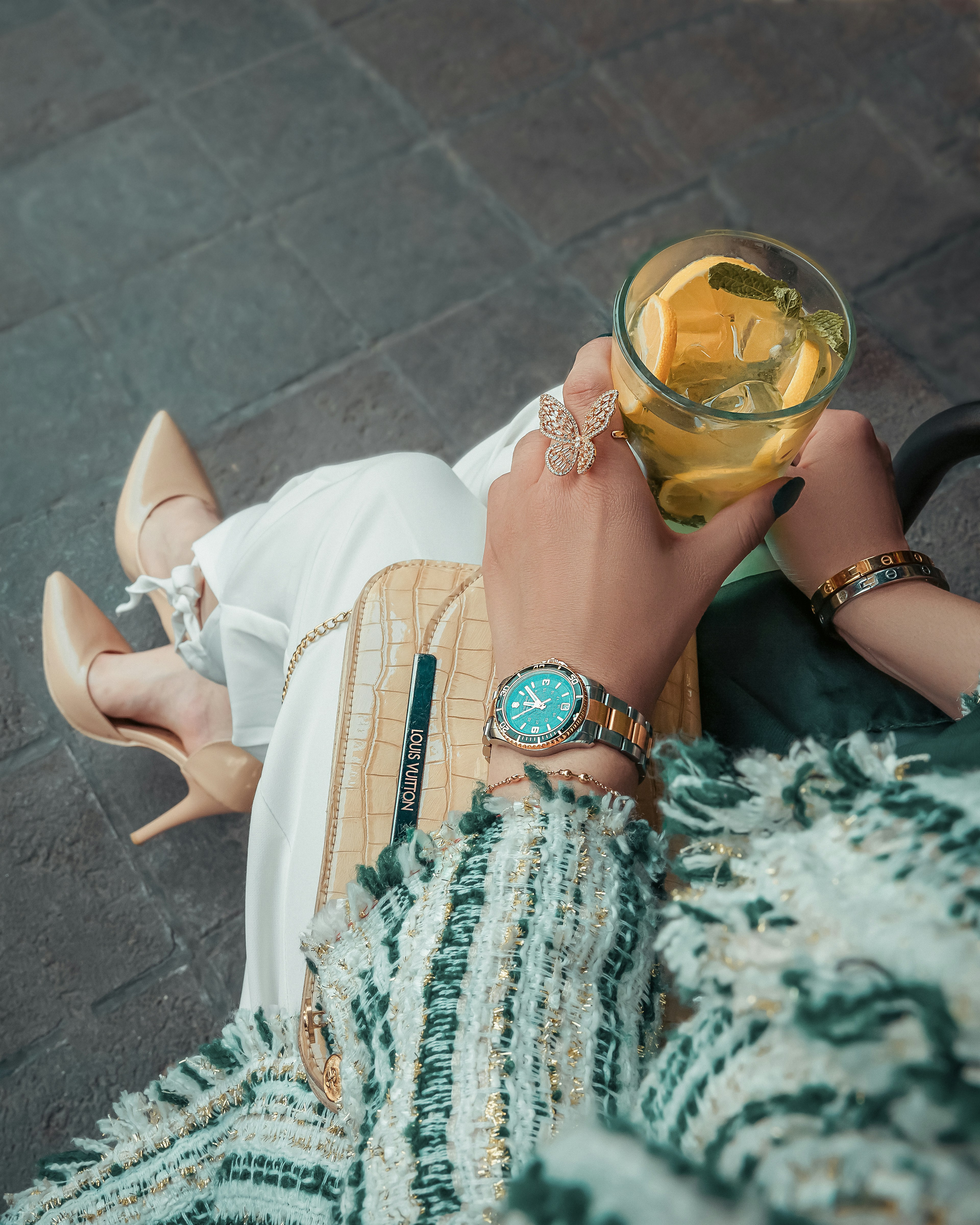 Citrus Glow and Couture: A Quiet Moment of Style