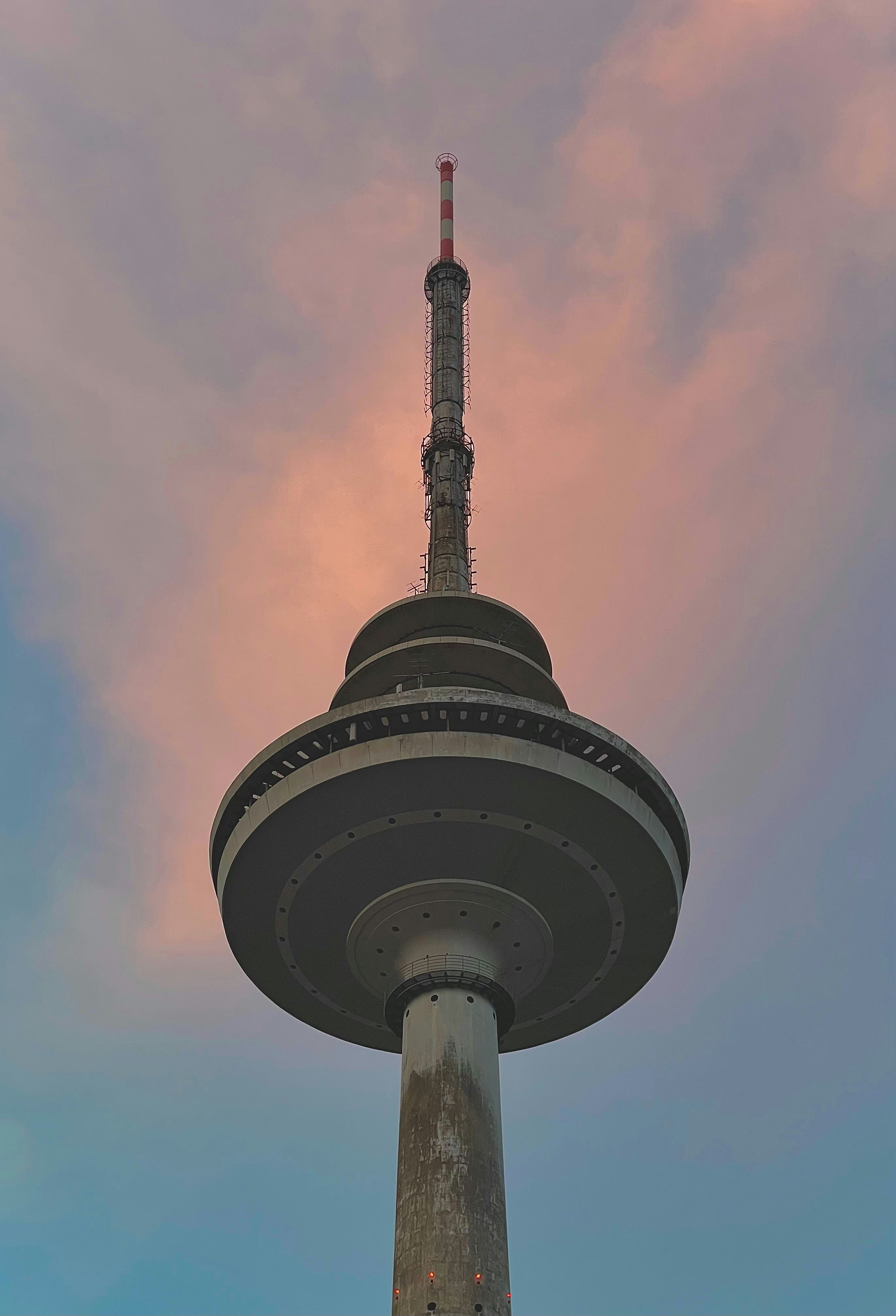 Dusk Halo Above the Circular Tower Deck