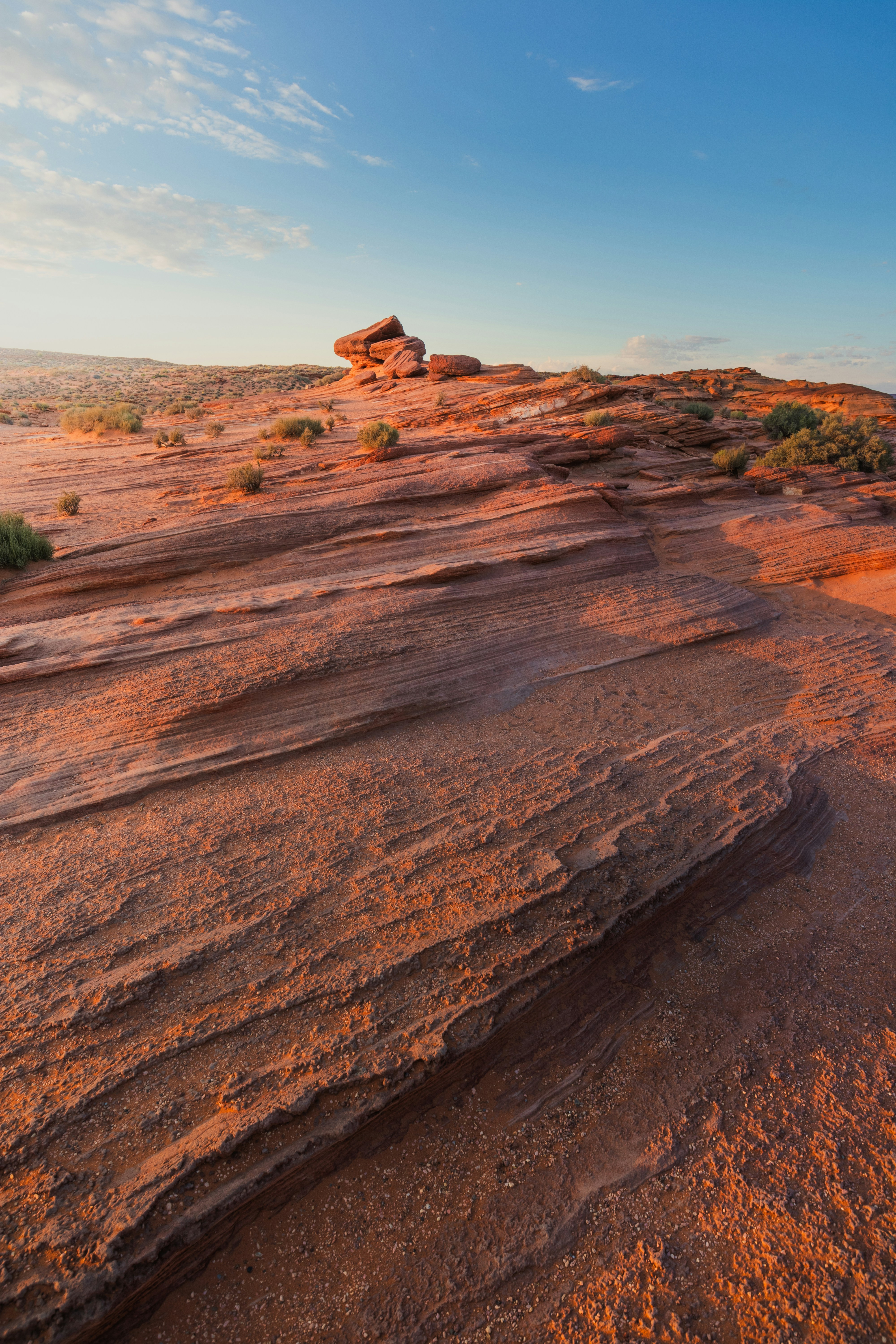 A large rock formation in the middle of a desert photo – Free Desert ...