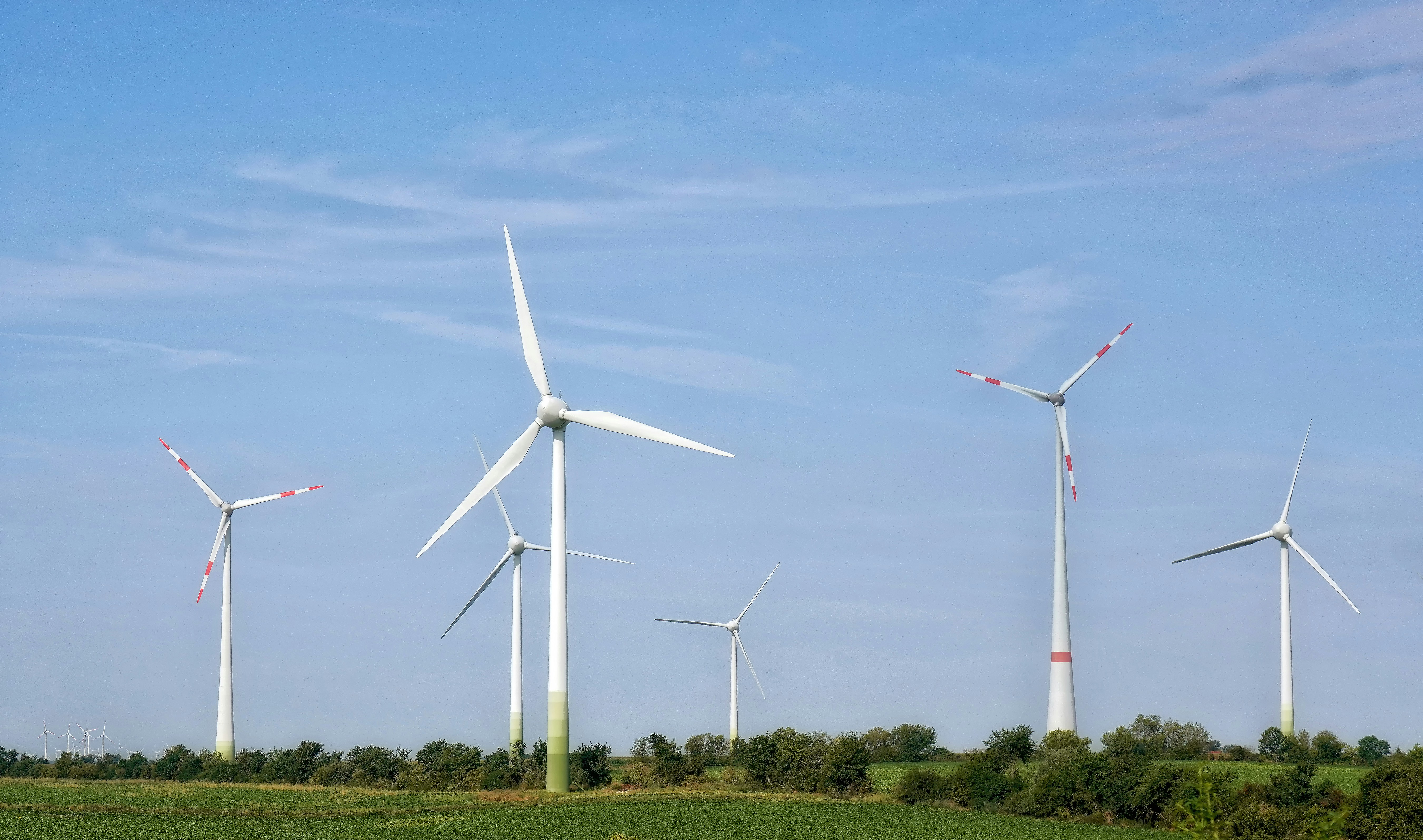 A group of wind turbines in a field photo – Free Outdoors Image on Unsplash