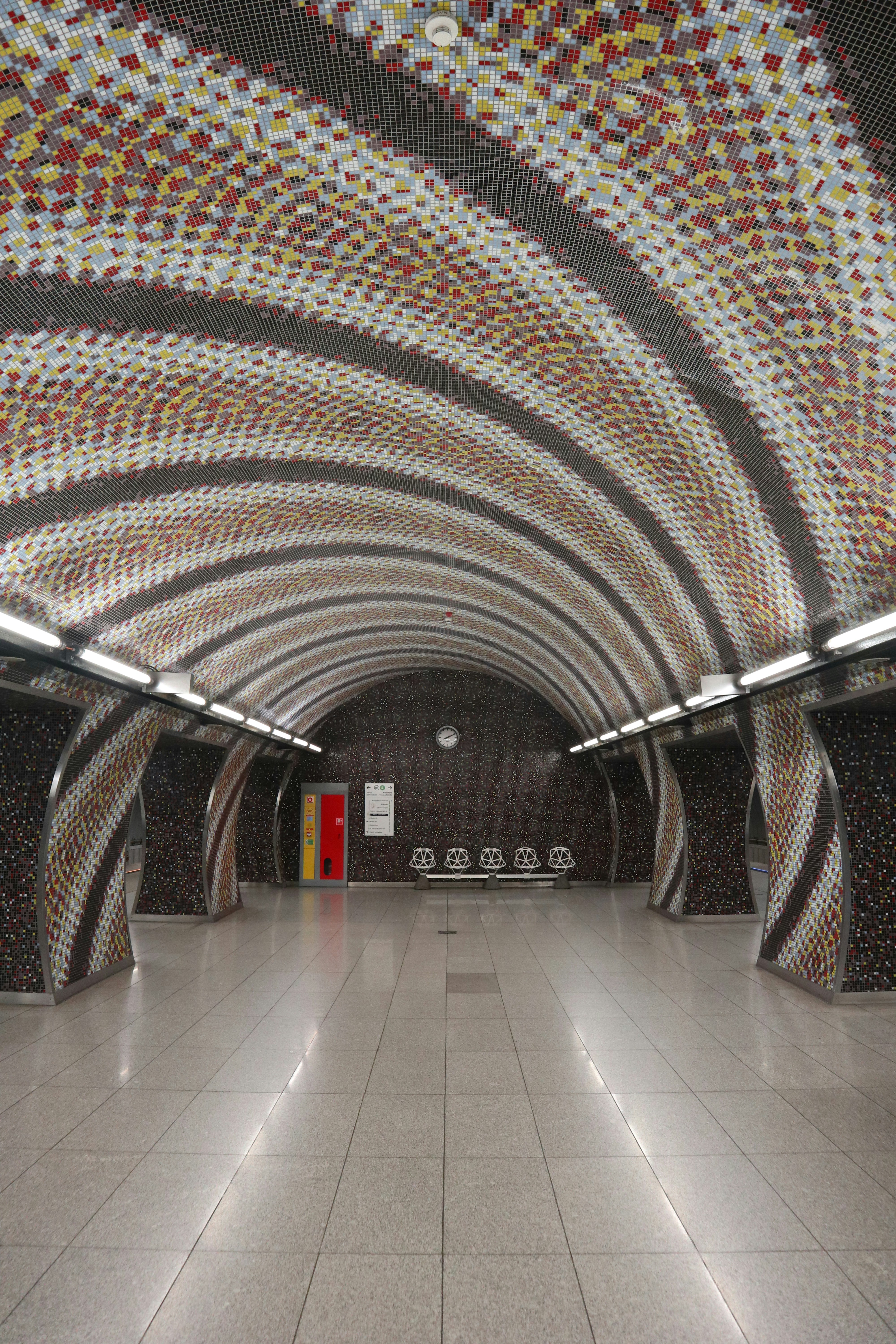 Concentric Mosaic Channel: A Subway Cathedral of Repeating Arches