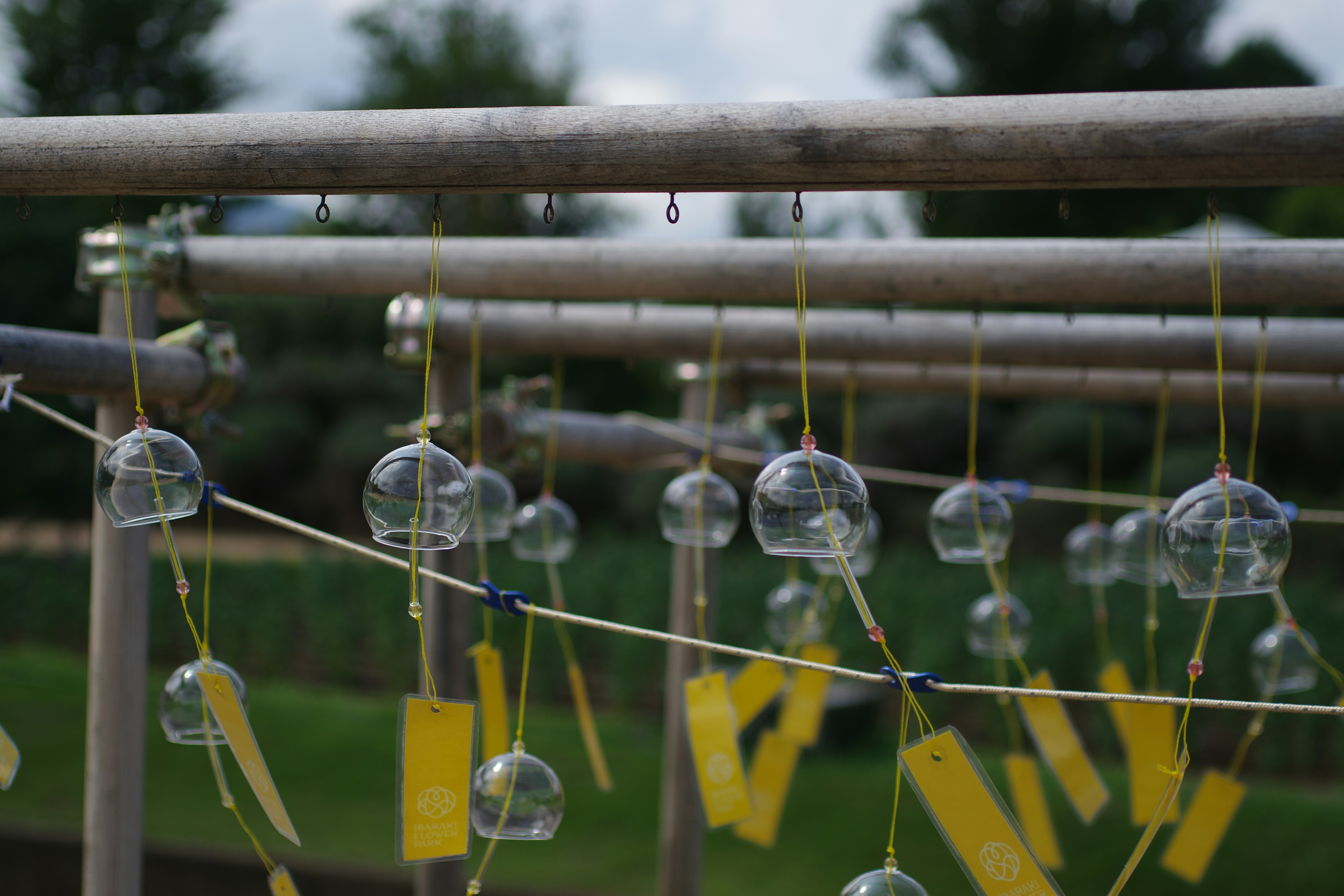 A bunch of glass balls hanging from a line photo – Free 街 Image on Unsplash