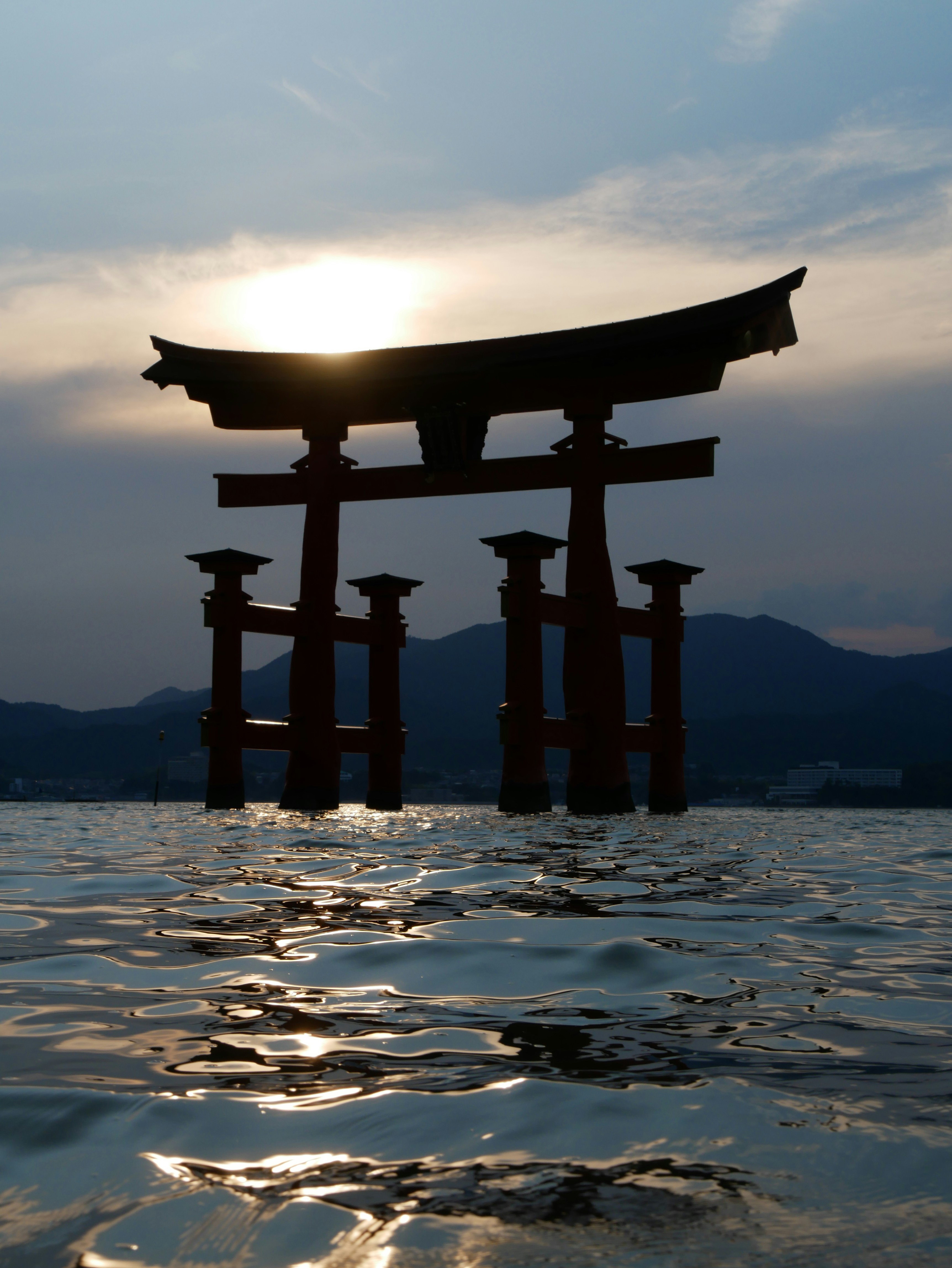 A large floating structure in the middle of a body of water photo ...