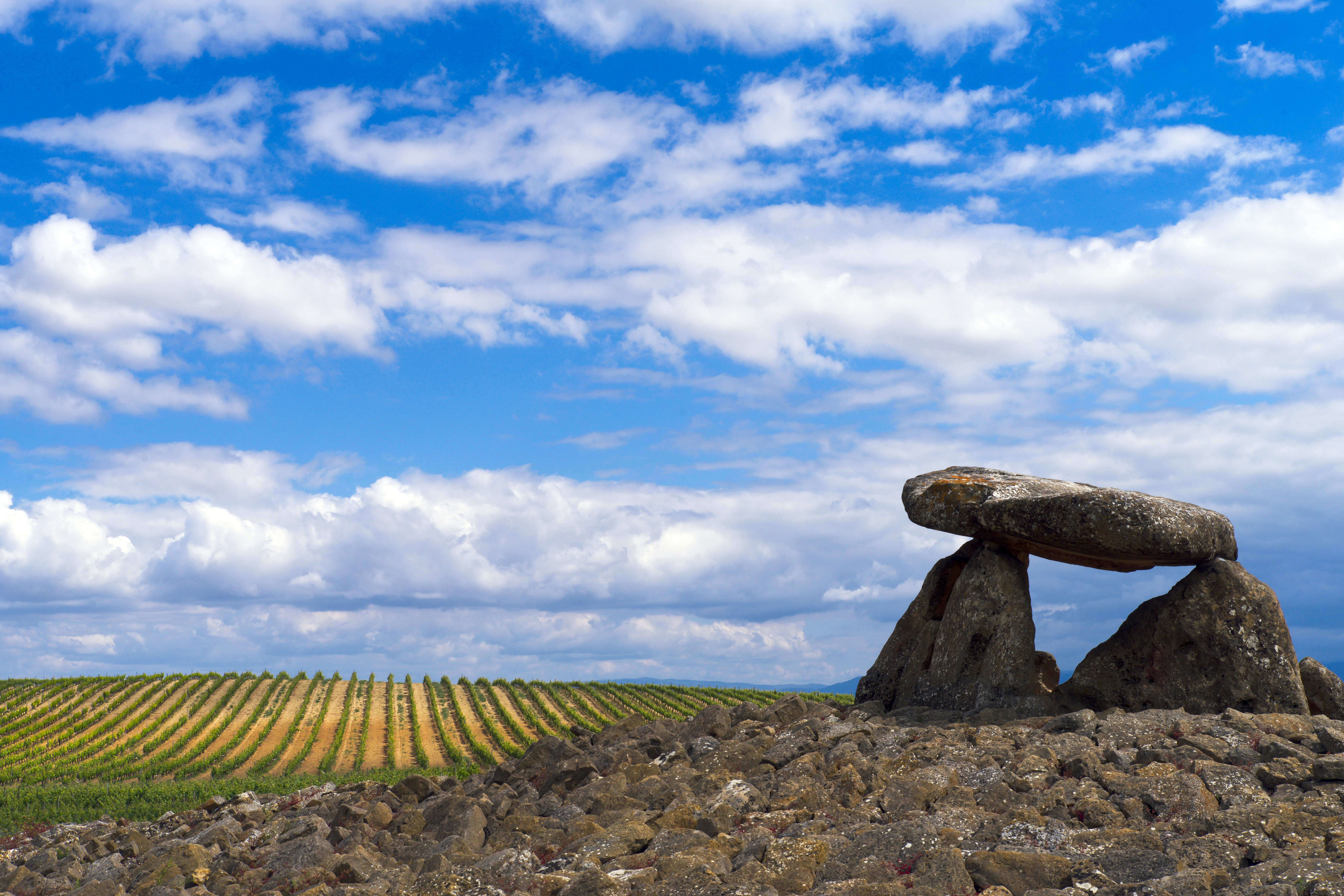Chabola de La Hechicera | A rock formation in the middle of a field