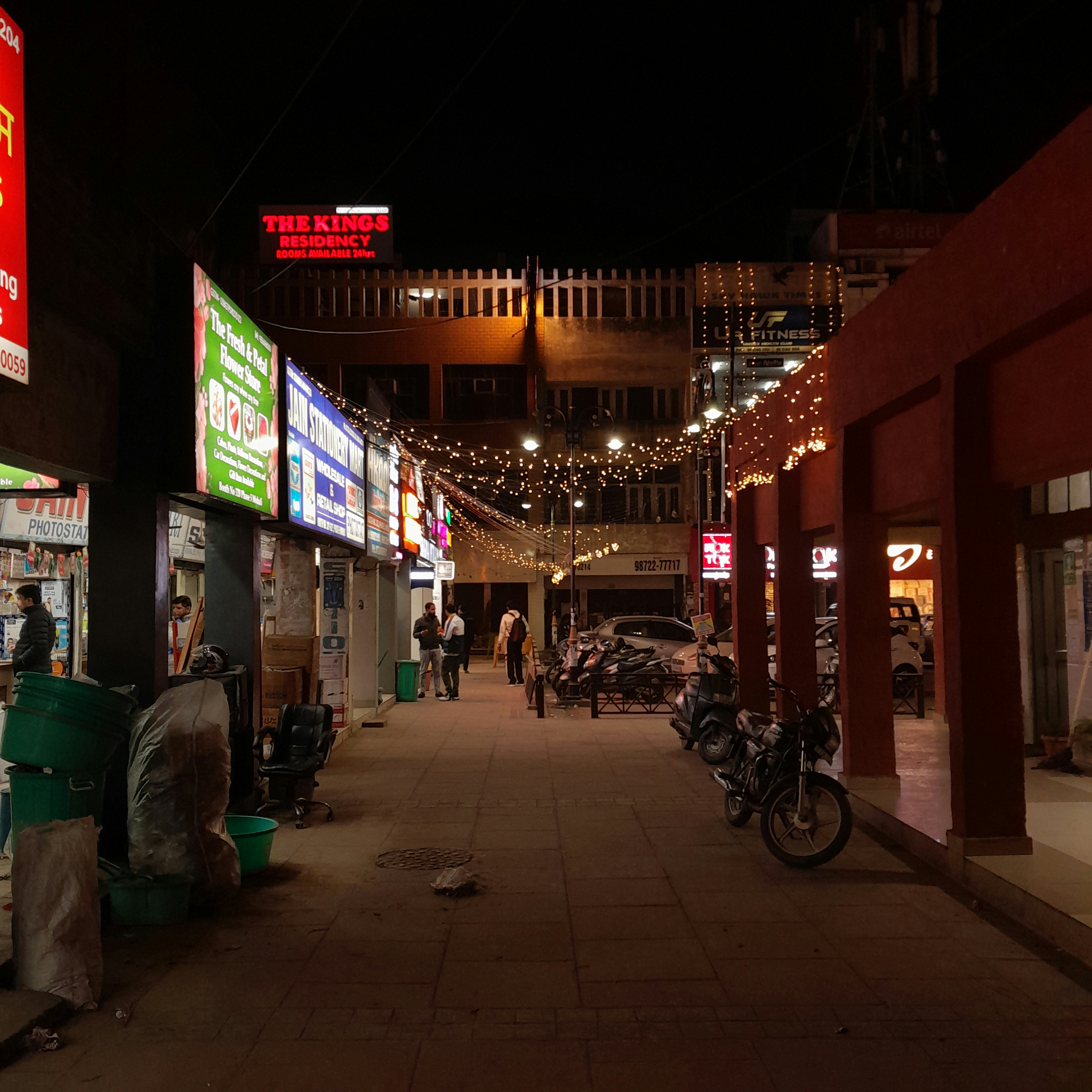 Night View at Chandigarh.