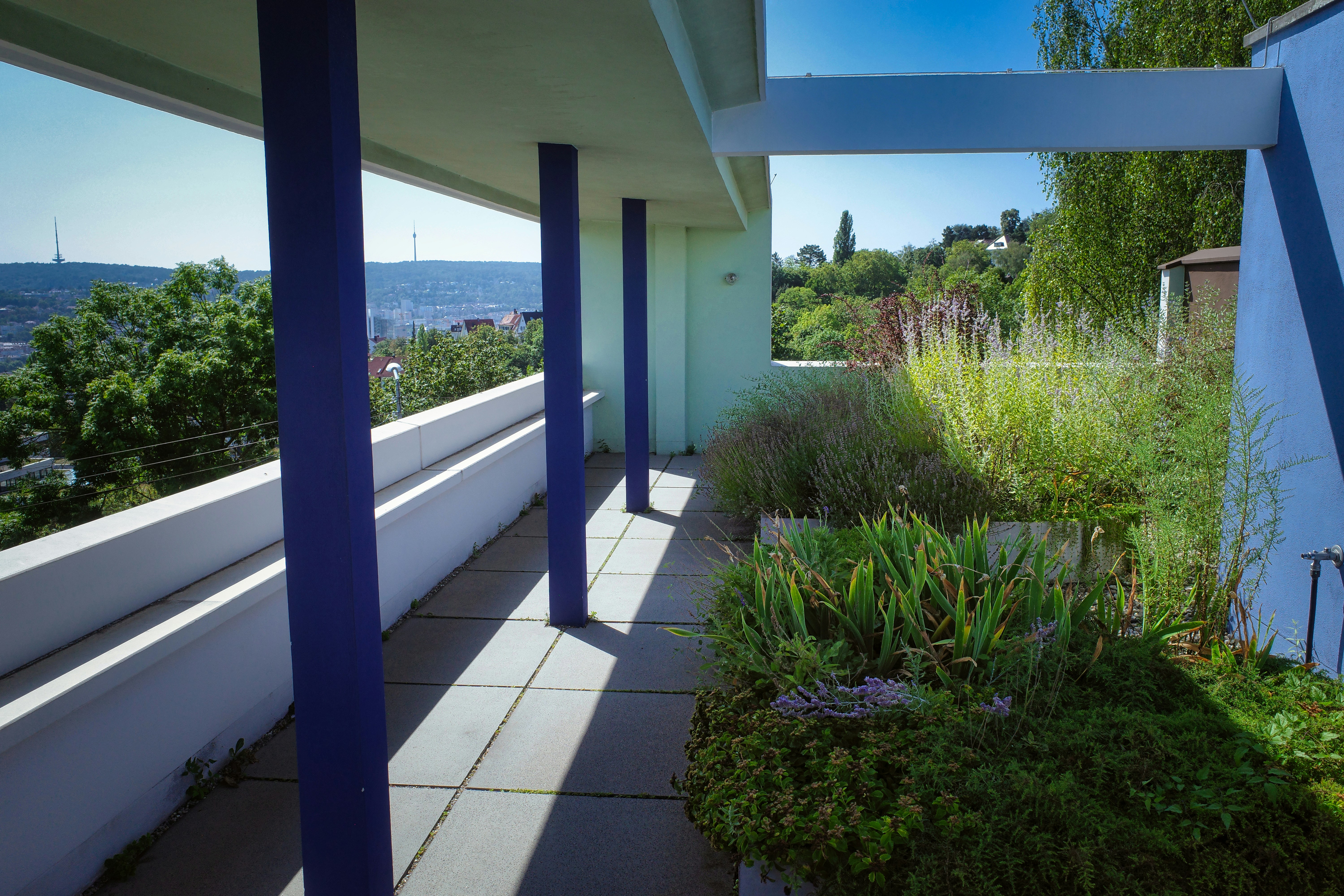 A view of the outside of a building photo – Free Stuttgart Image on ...