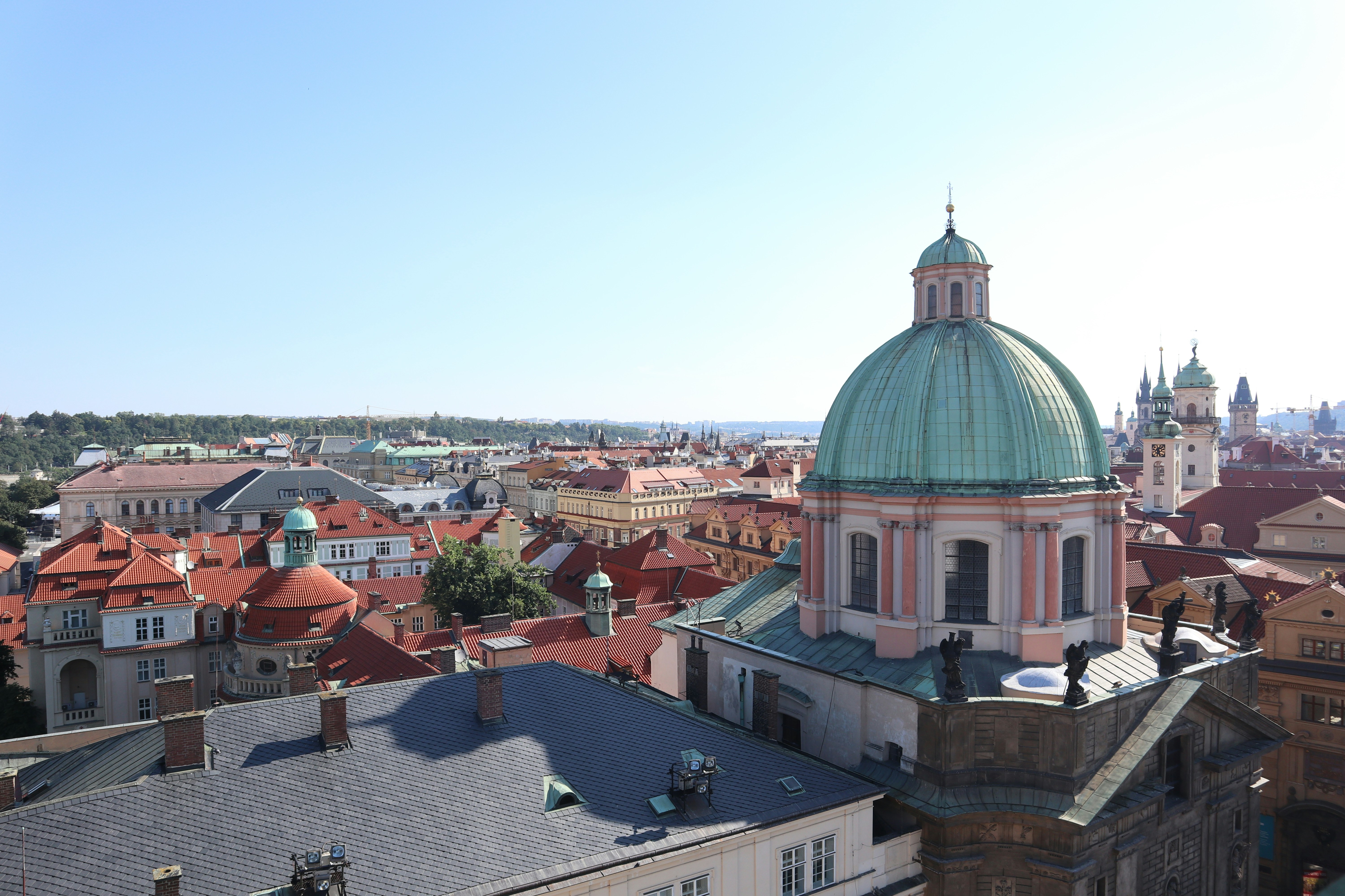 City Dome Overlook: A Rooftop Vista of Red-Tiled Europe