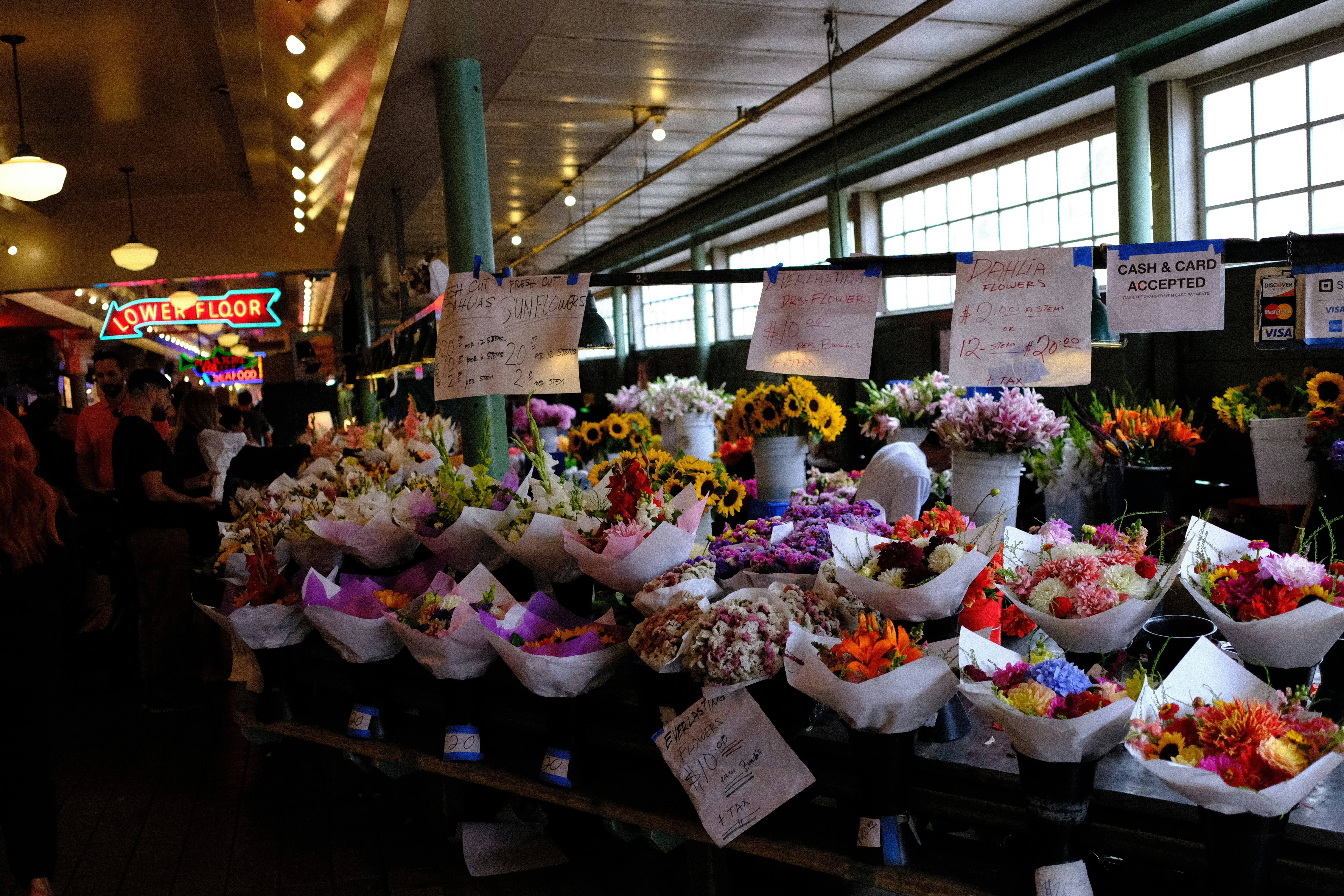 Sunlit Market Bouquet Parade