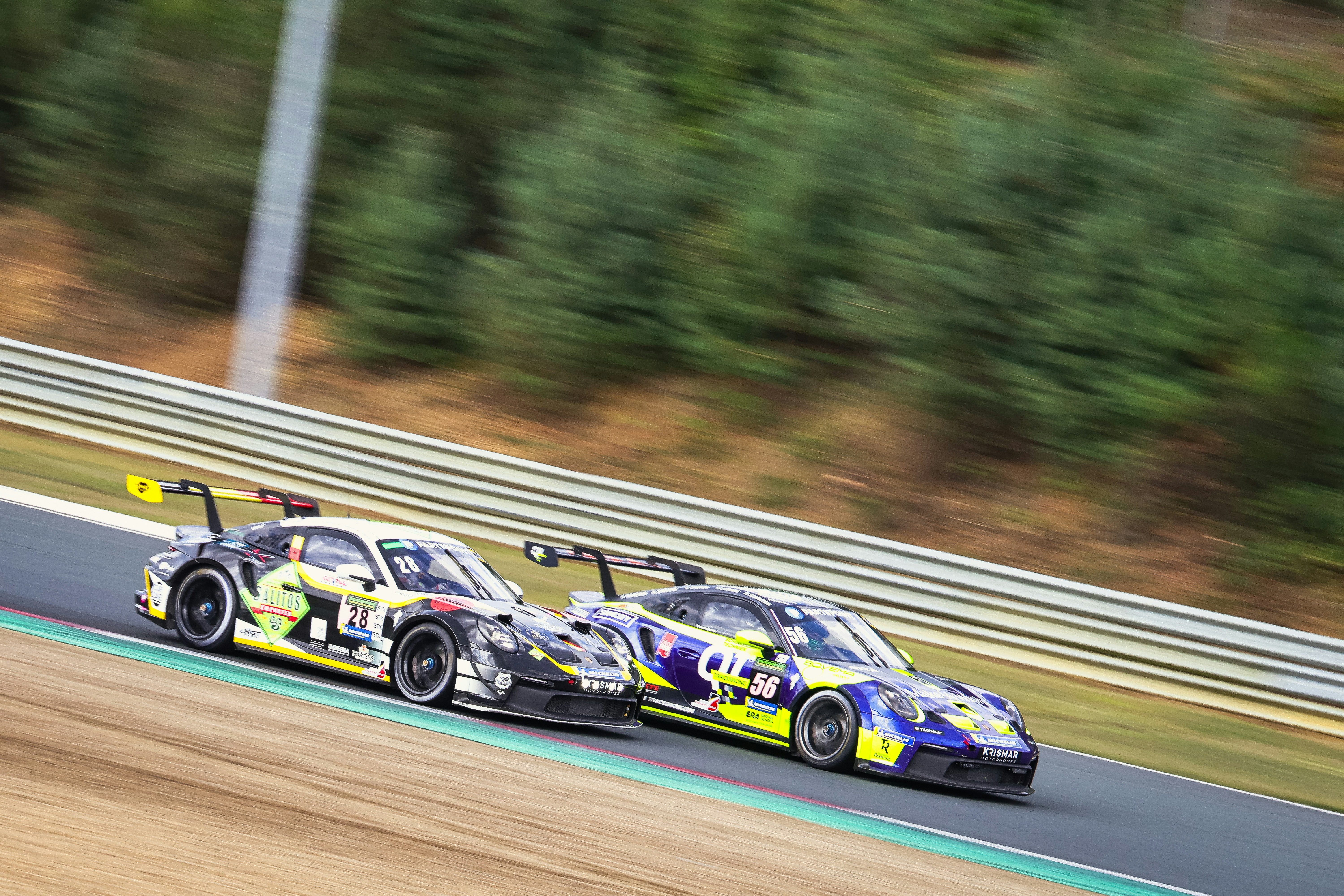 Two racing cars driving on a race track photo – Free Circuit zolder ...