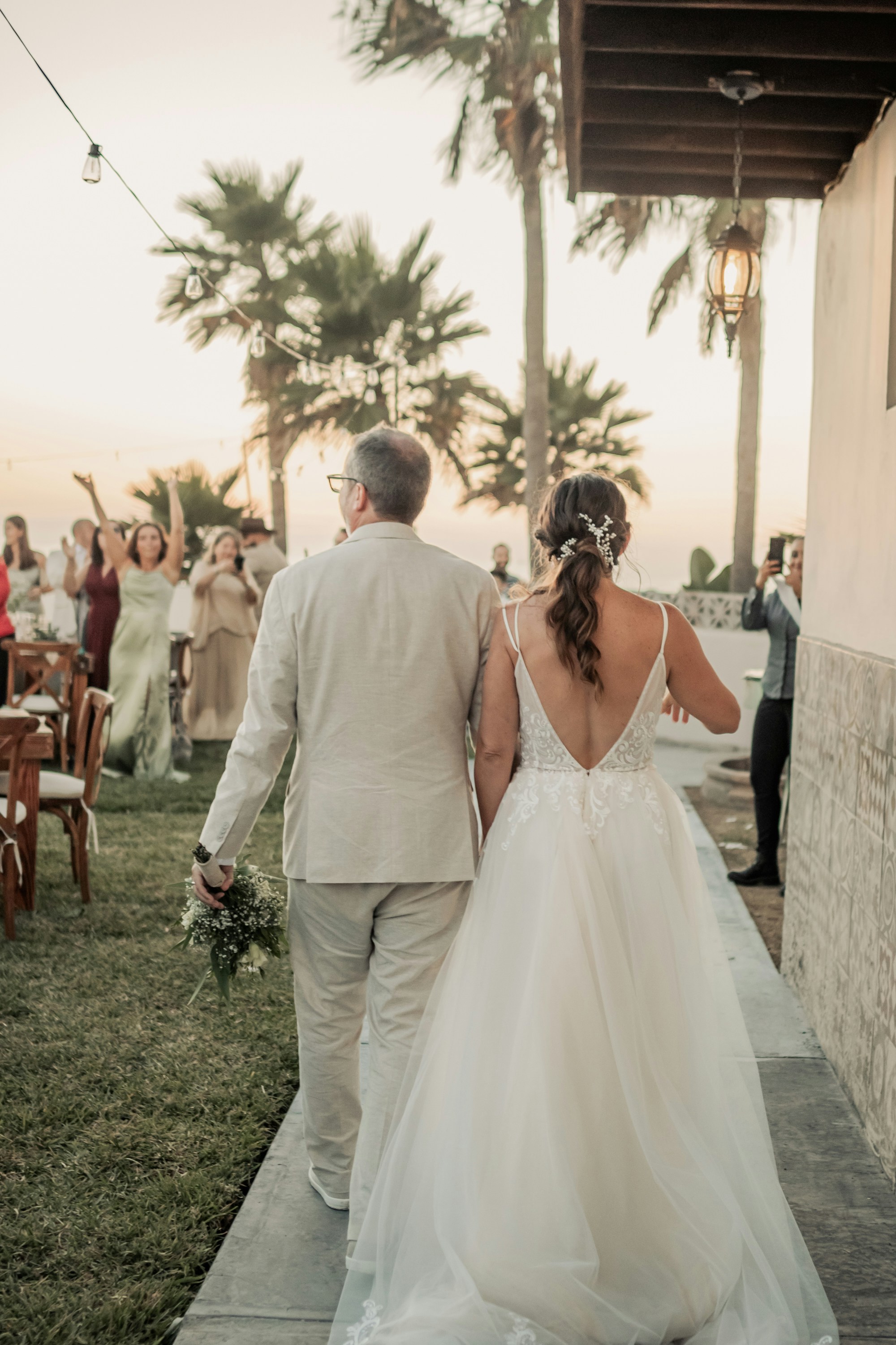 A bride and groom walking down the aisle photo – Free Portrait Image on ...