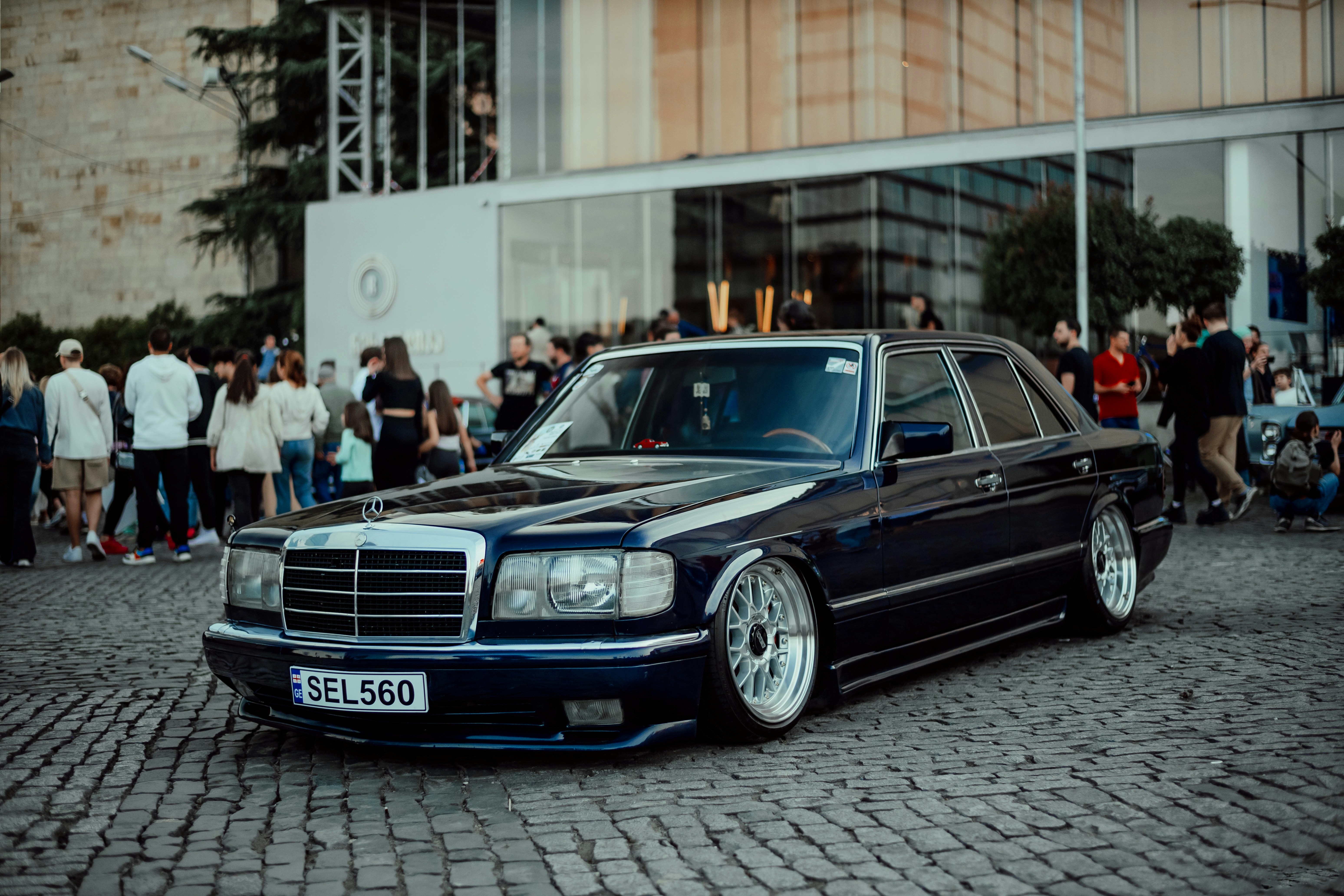 Low, Wide and on Cobbles: A Mercedes Meets the City Spotlight