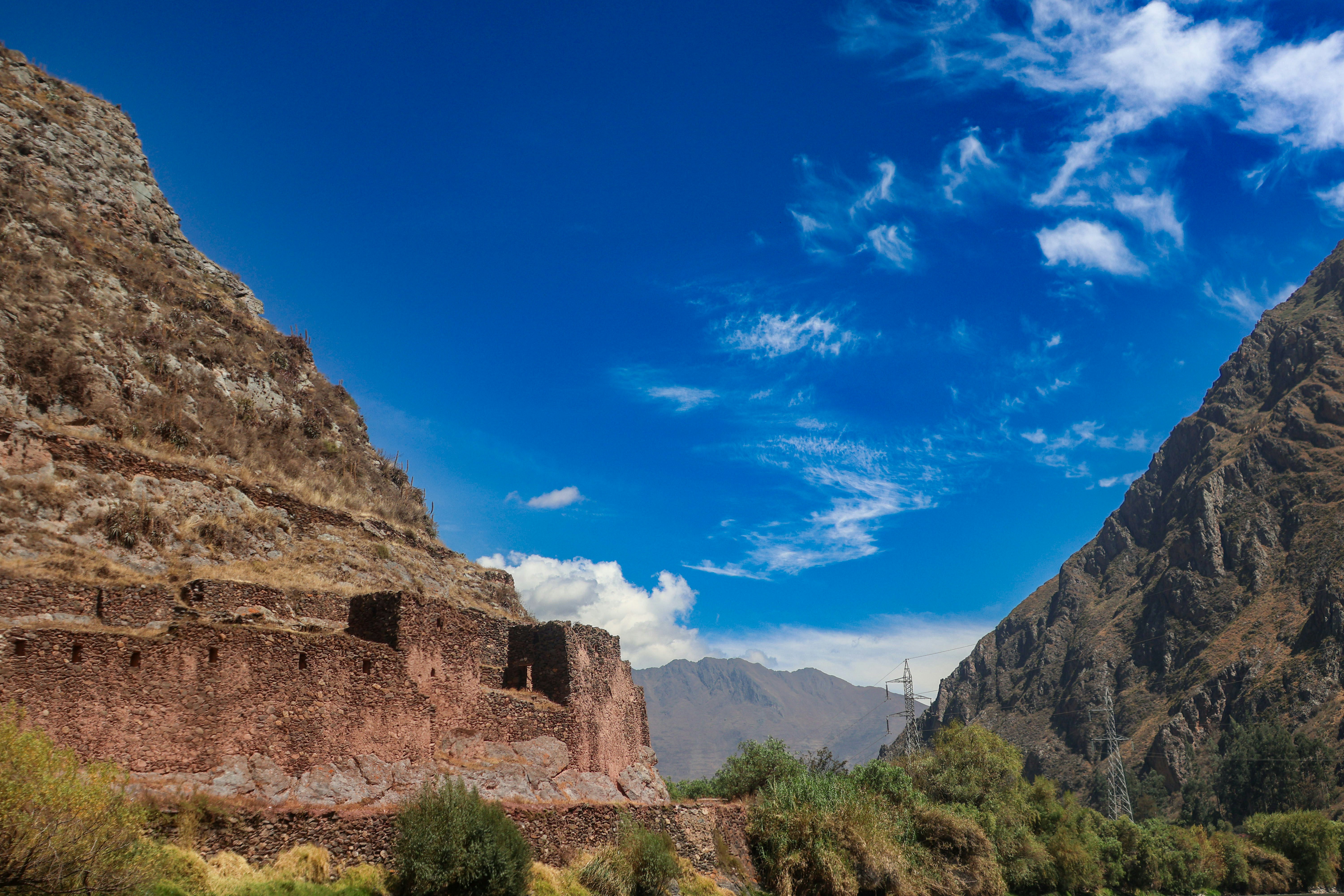 A river with a mountain in the background photo – Free Peru Image on ...