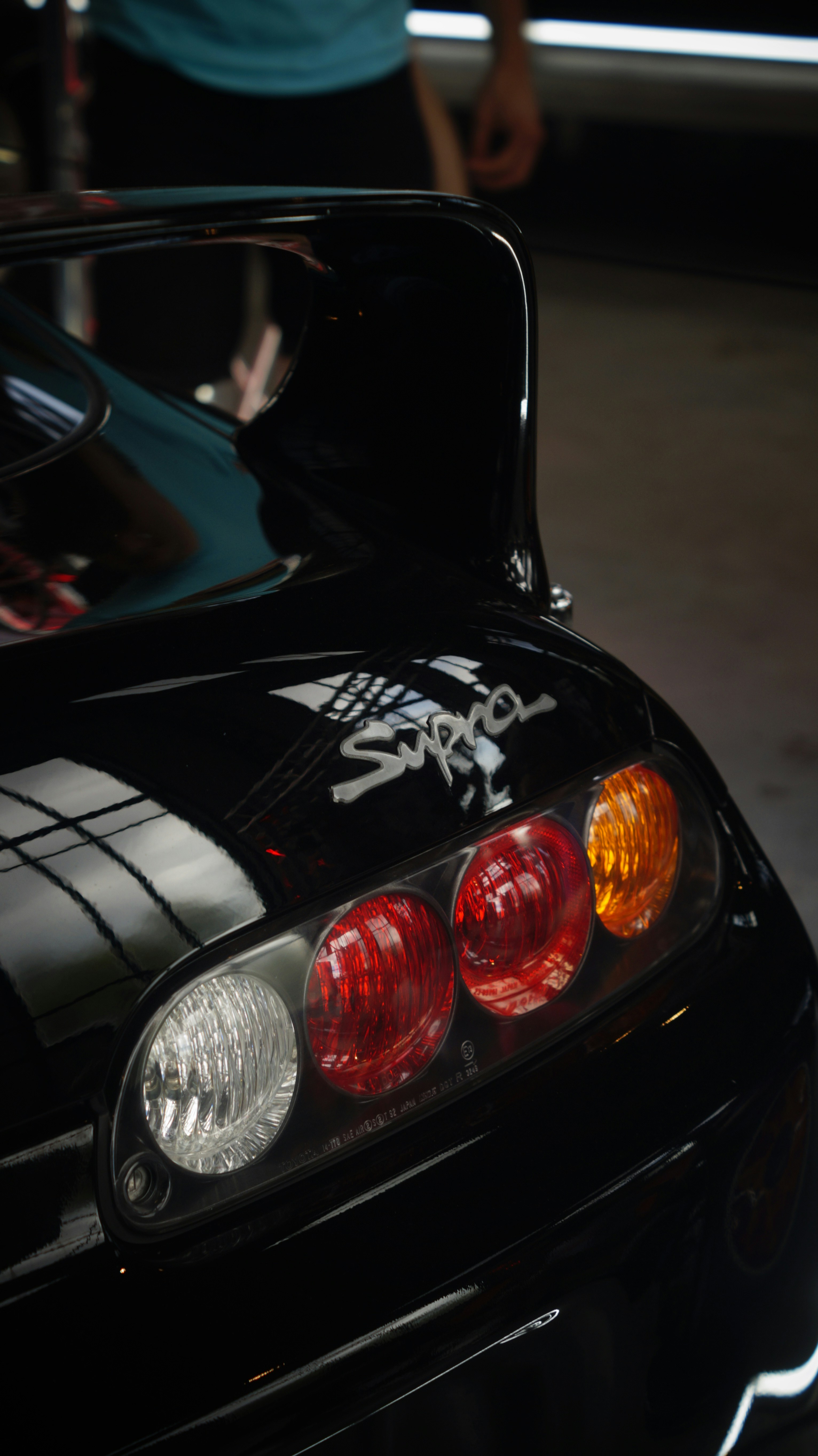 A close up of a car's tail lights photo – Free Toyota supra Image on ...