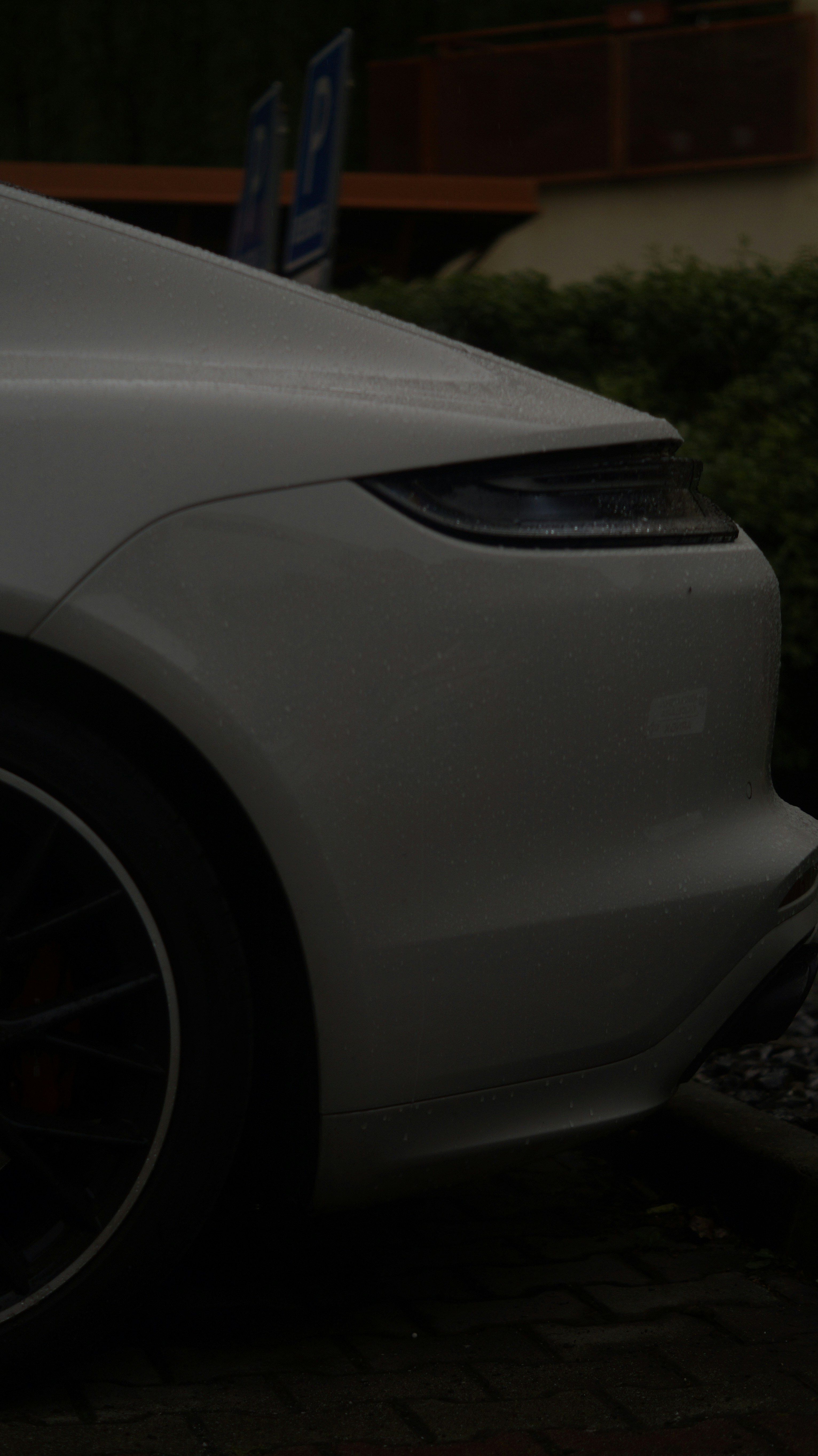 A white car parked on the side of the road photo – Free Poprad Image on ...