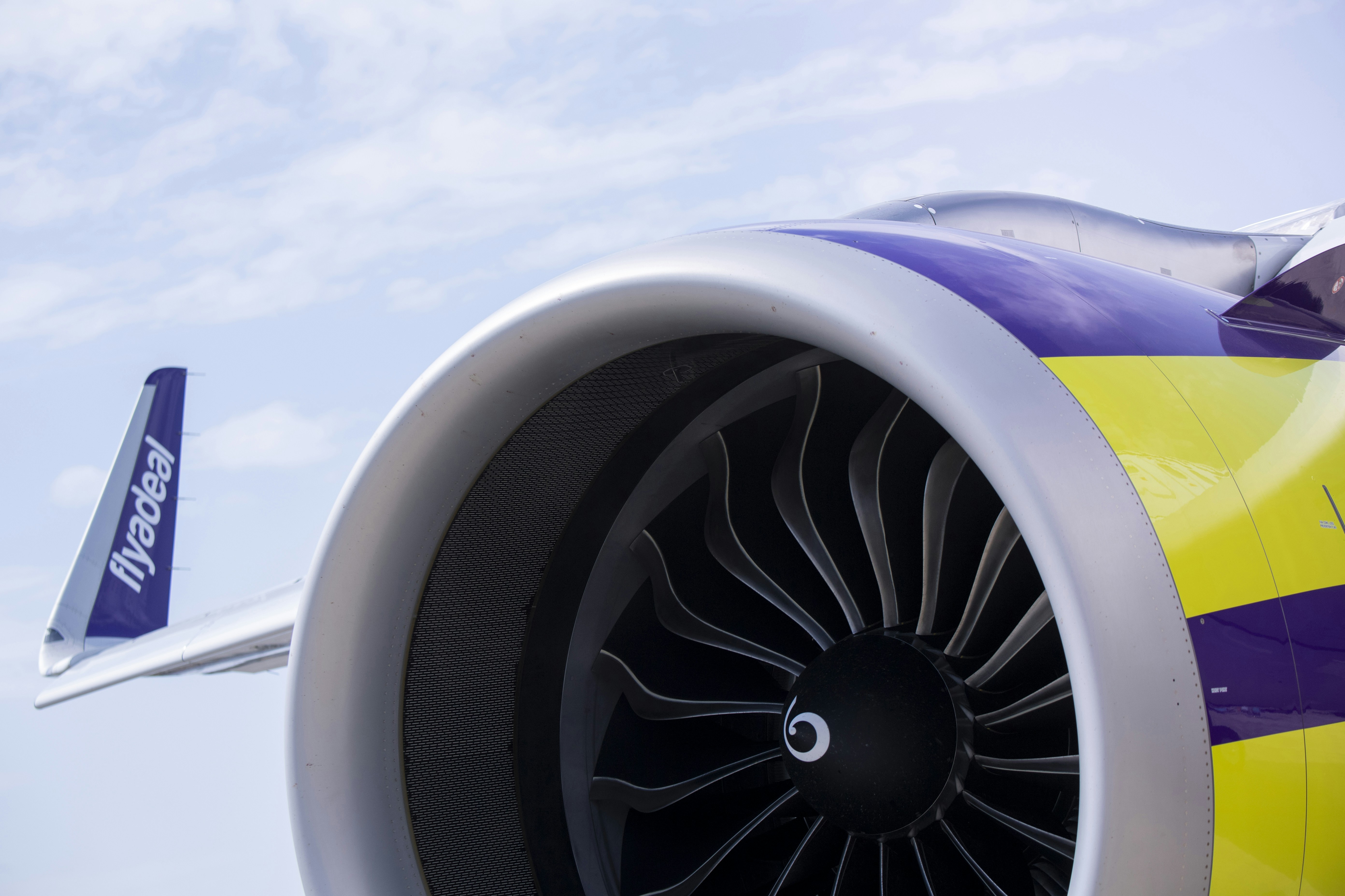 A close up of a jet engine on a plane photo – Free Machine Image on ...