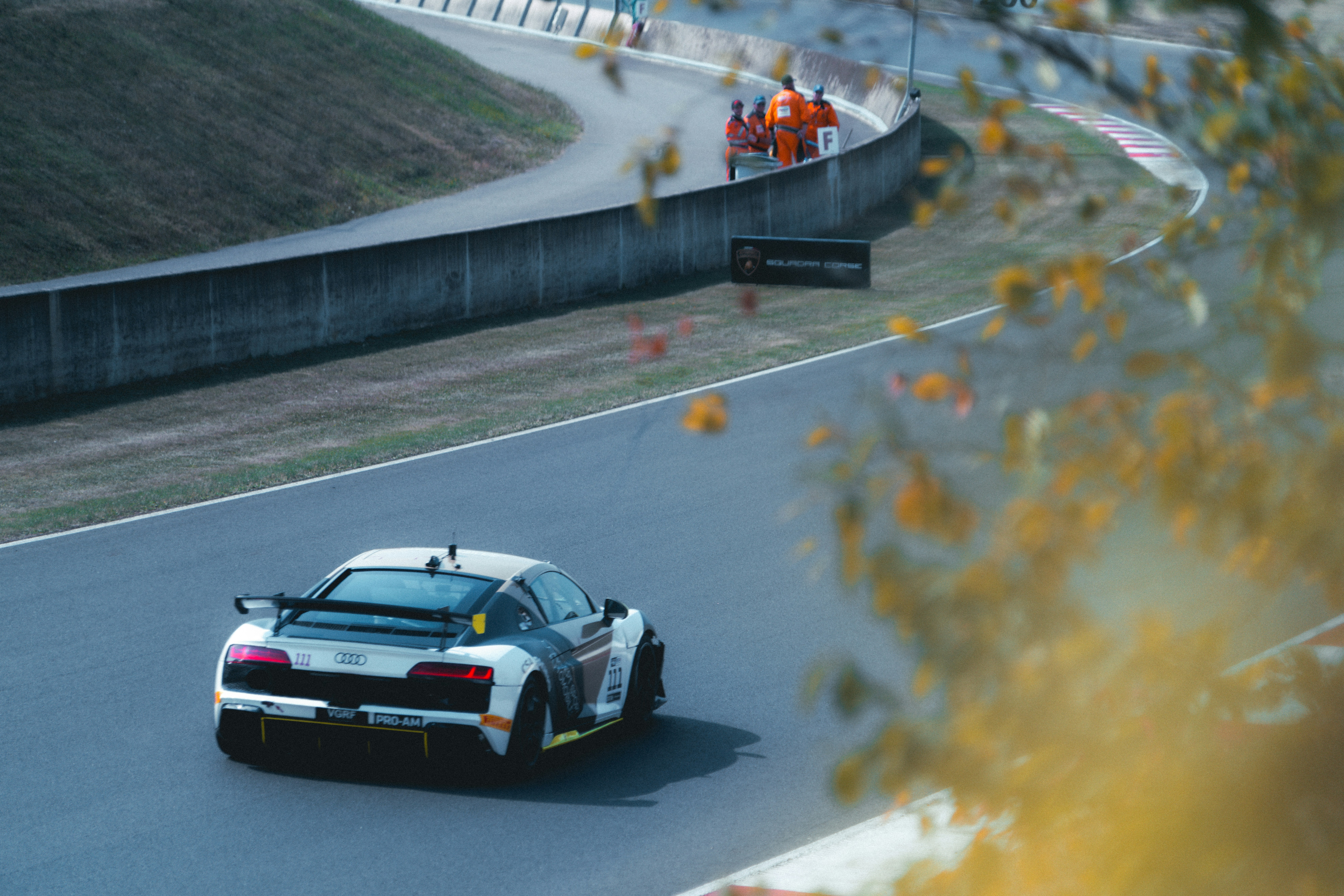 Pole position: racing Audi powered by speed and blur