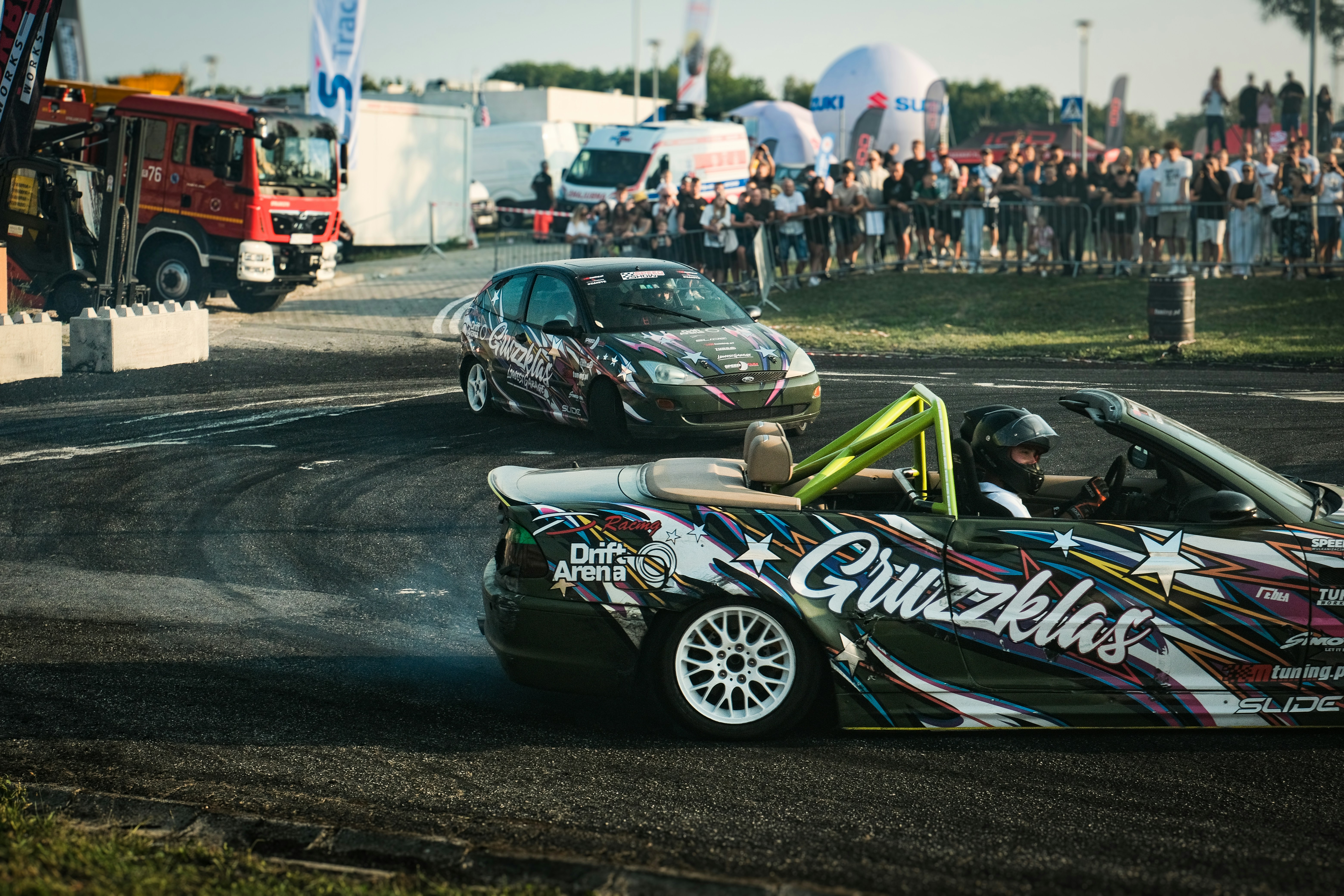 Gleaming Drift: Colorful Street Machines Converge at the Turn