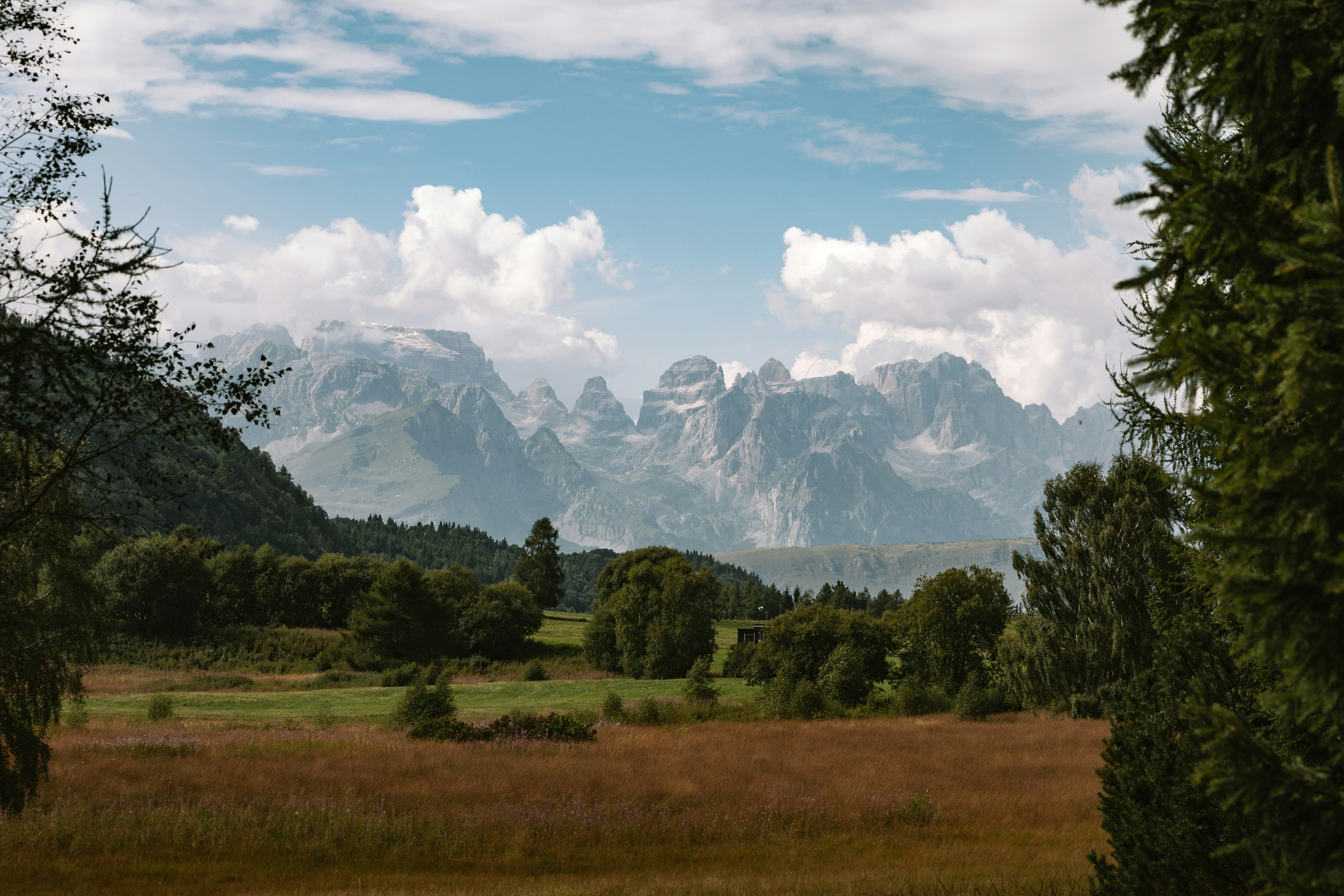 A view of a mountain range from a distance photo – Free Bondone Image ...