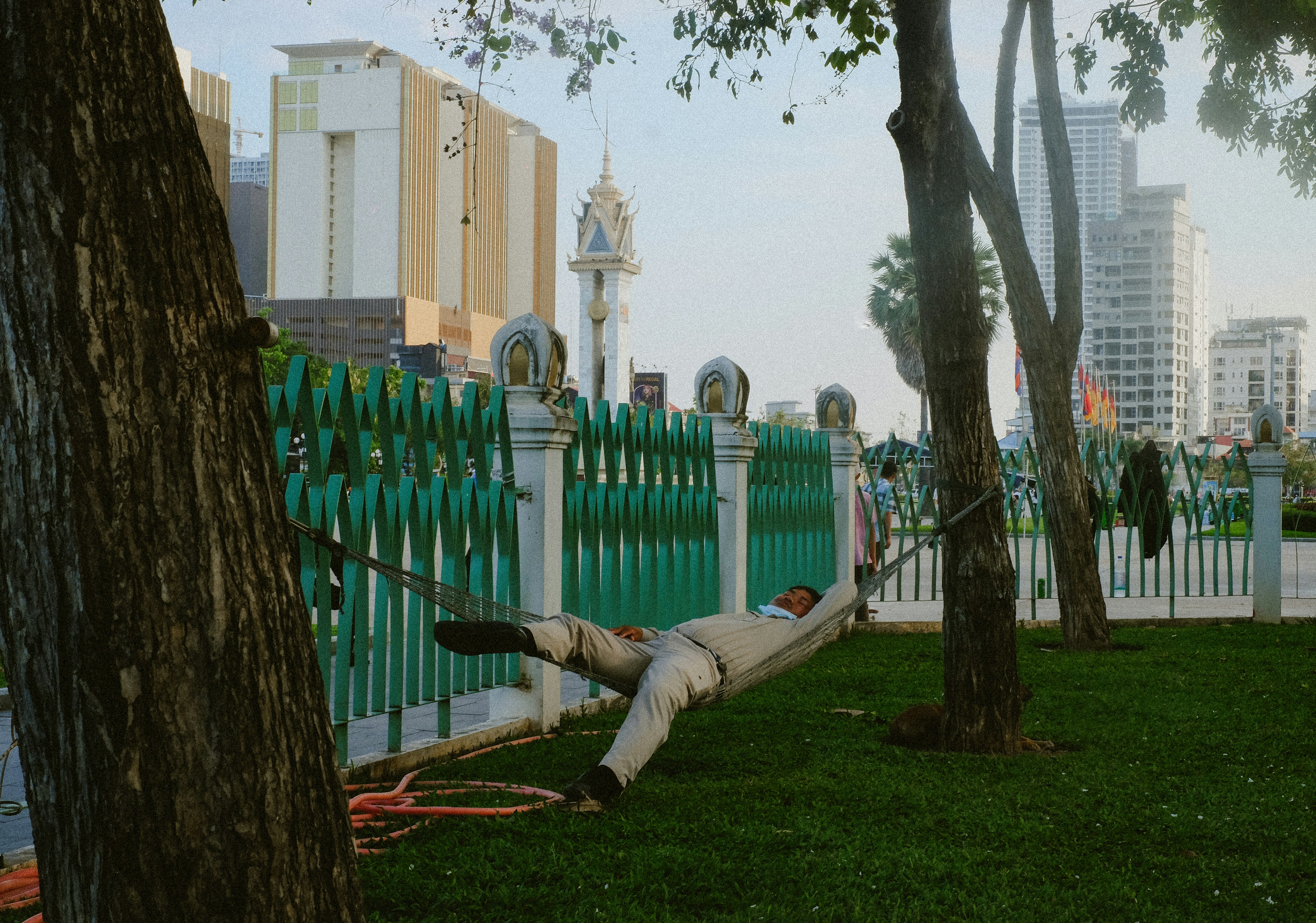 Urban Serenity: A Moment of Repose