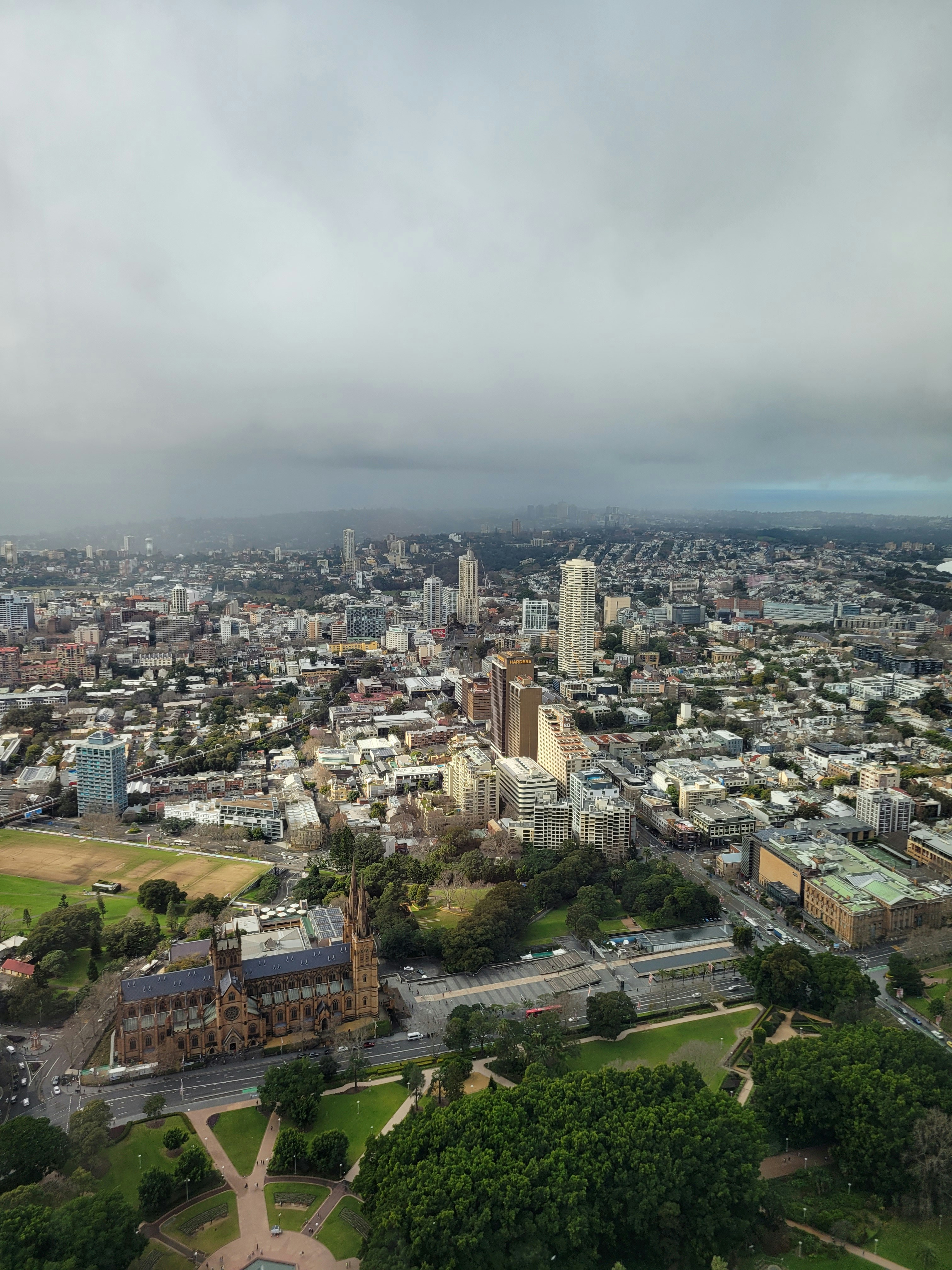 Circuits of Stone and Sky: A City Unfolded Under Clouds