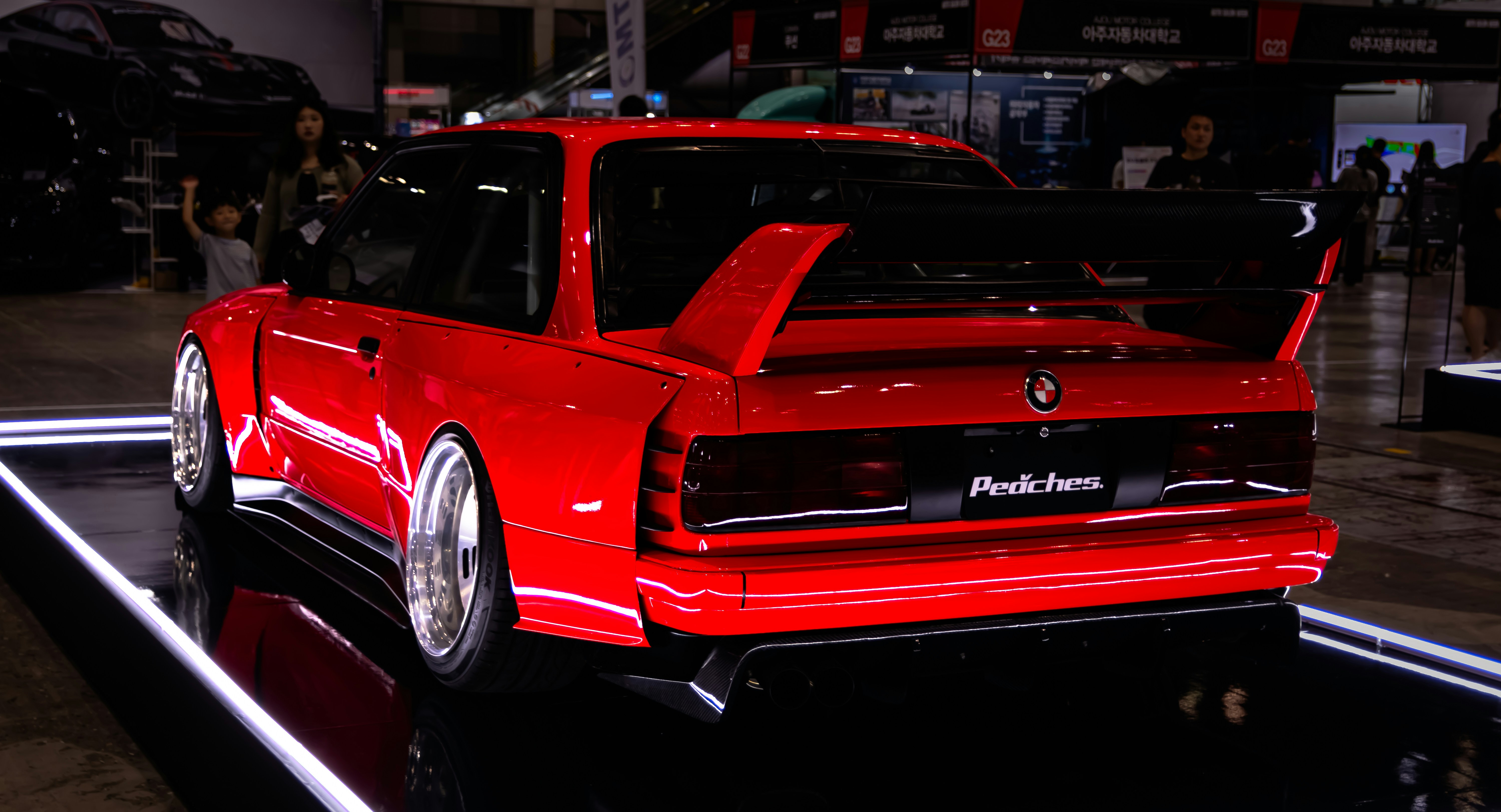 Crimson Wing on Display: A Wide-Body Classic at the Auto Expo